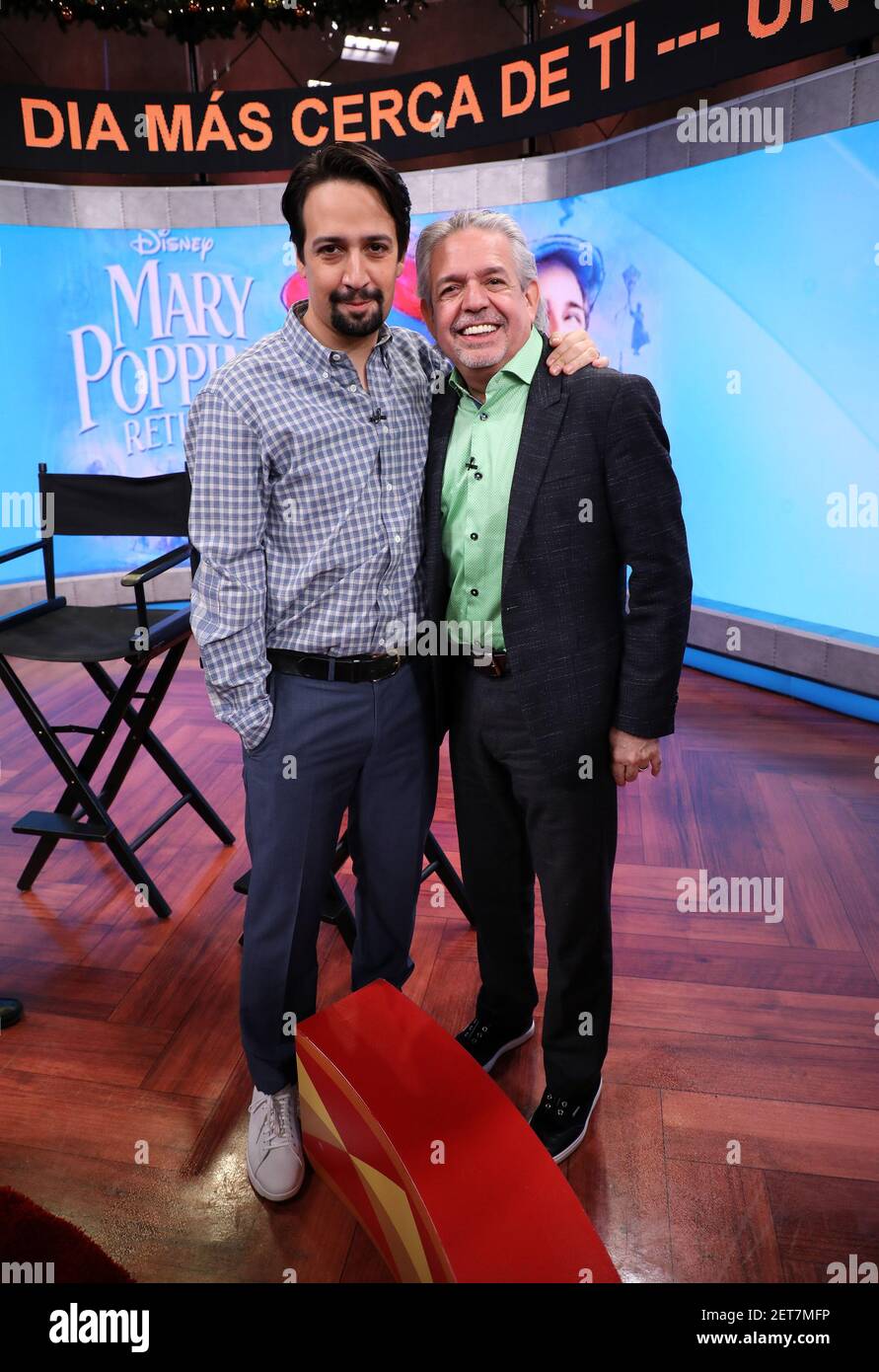MIAMI, FL - DECEMBER 19: Lin-Manuel Miranda and his father Luis Miranda ...