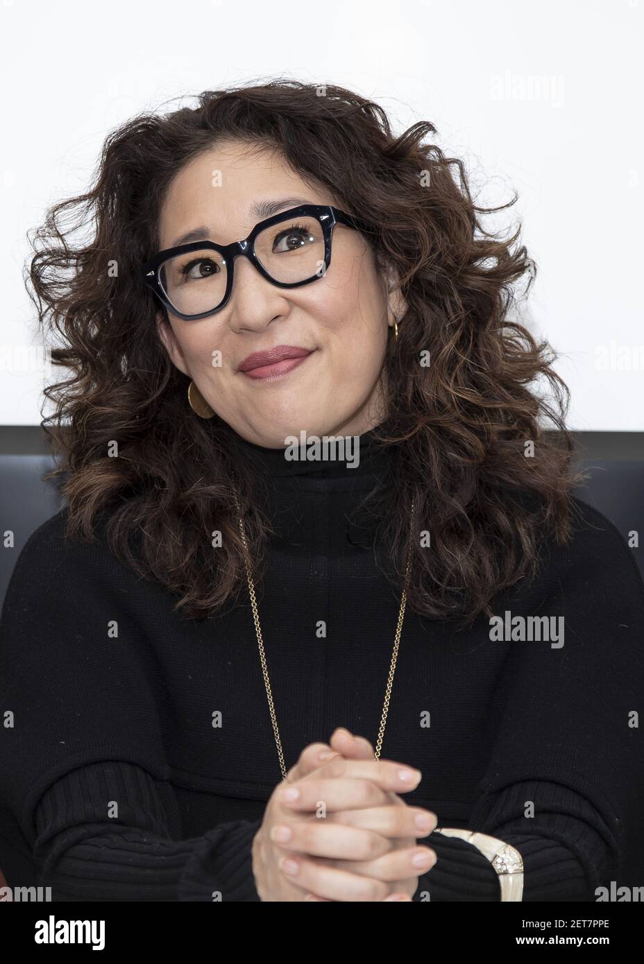 Sandra Oh promotes the TV series "Killing Eve" in London. (Photo by ...