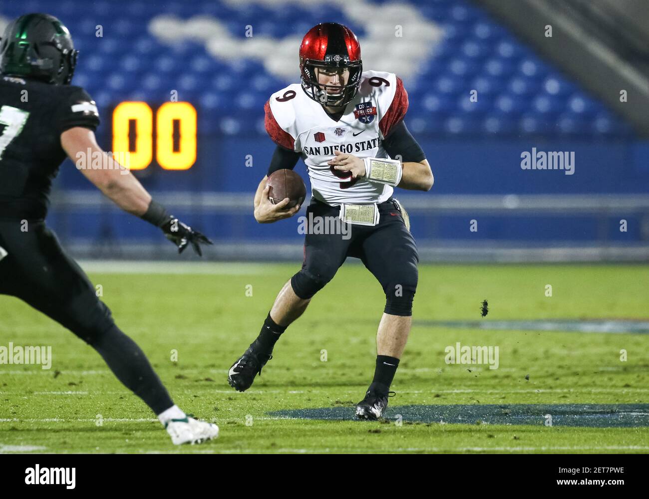 San Diego State Aztecs quarterback Ryan Agnew (9) during the DXL Frisco ...