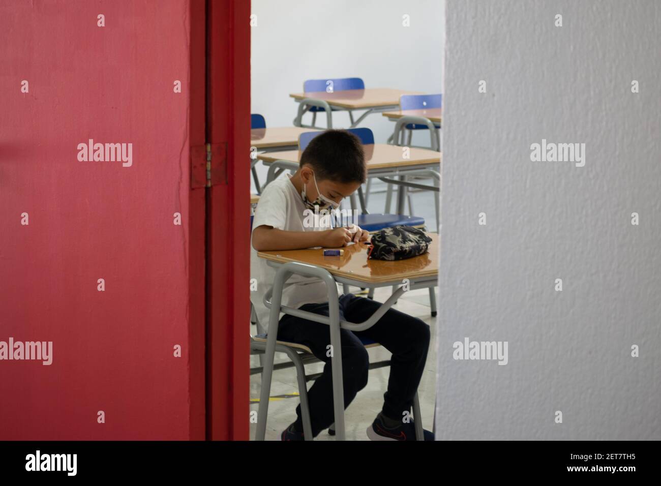 Chile school classroom hi-res stock photography and images - Alamy
