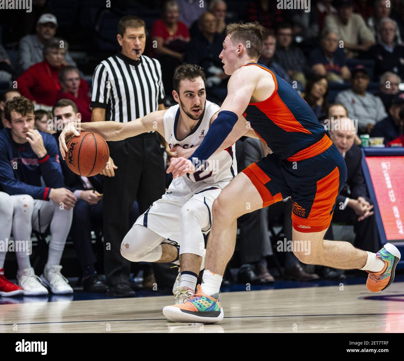 Dec 19, 2018 Moraga, CA U.S.A. St. Mary's guard Tommy Kuhse (12) drives ...