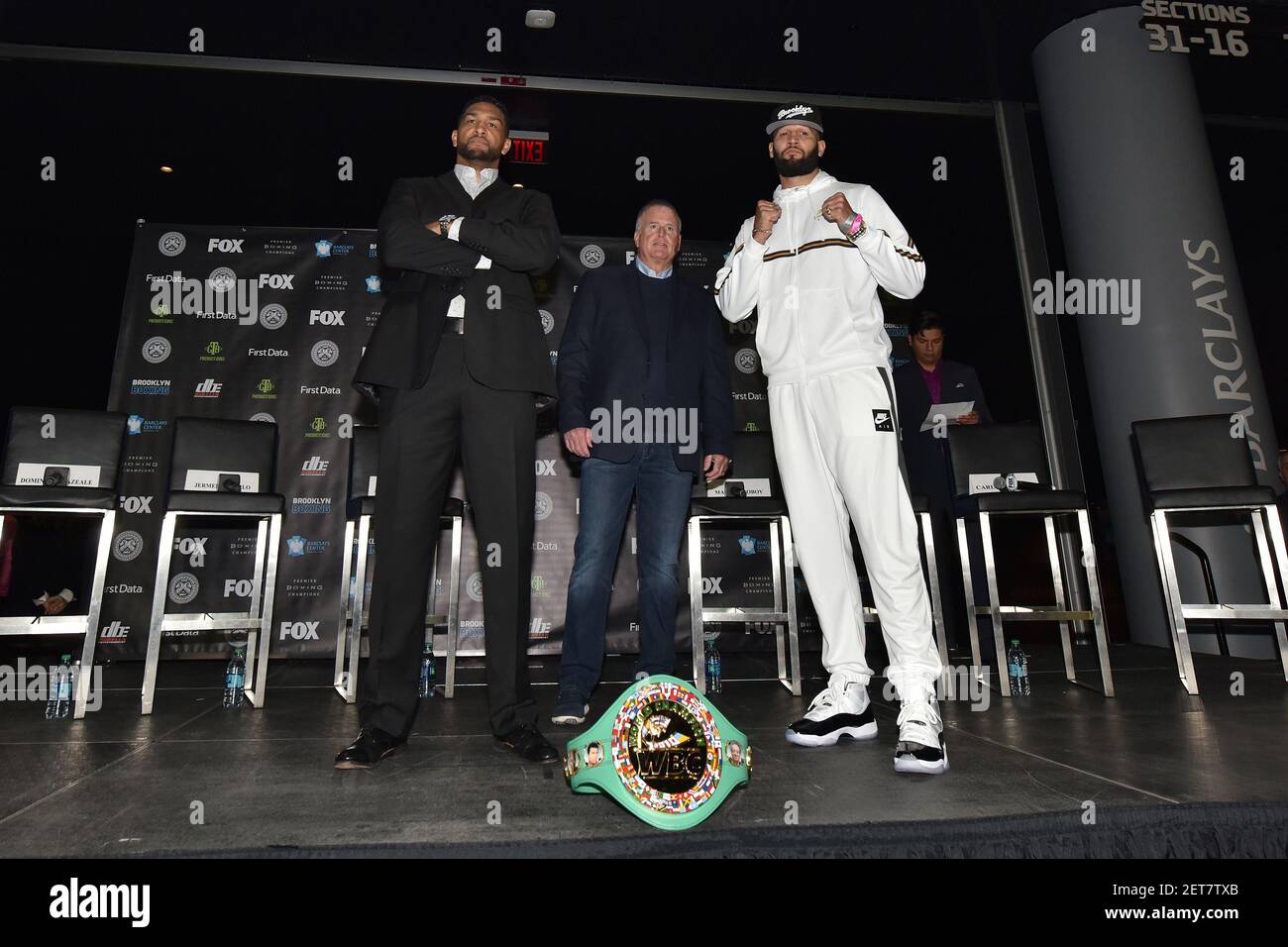 BROOKLYN, NY - DECEMBER 20: (L-R) Dominic Breazeale and Carlos Negron ...