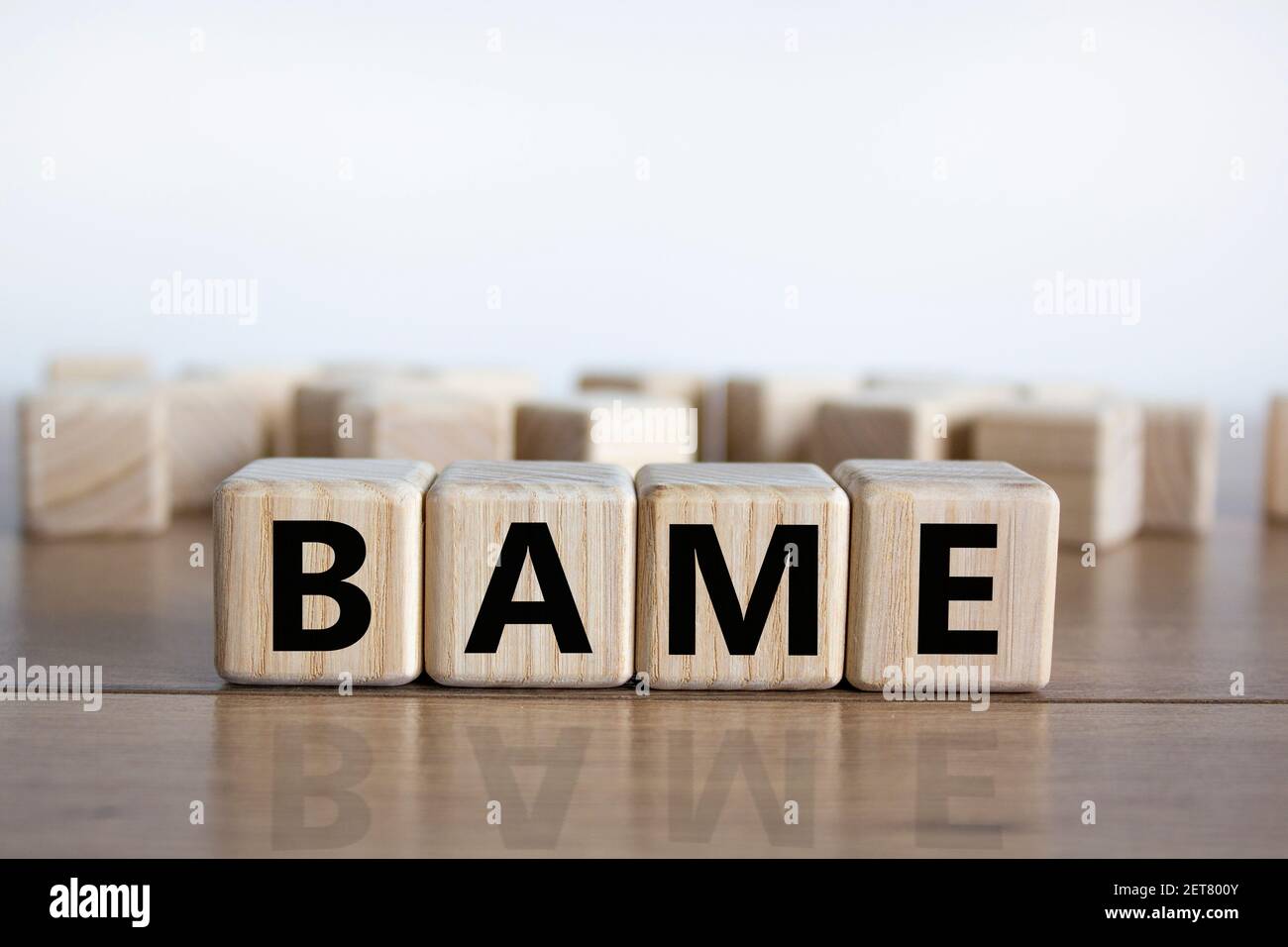 BAME symbol. Abbreviation BAME, black, asian and minority ethnic on ...