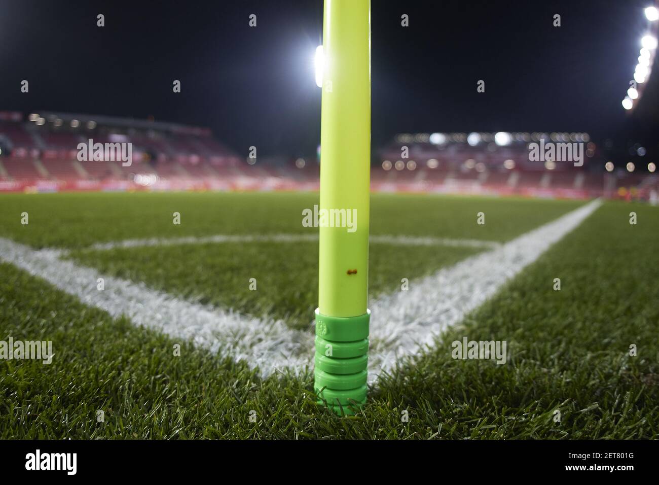 Montilivi stadium corner field during the match between Girona CF vs ...