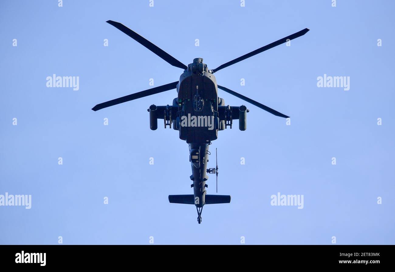Army military helicopters during opening ceremonies at the Lockheed ...