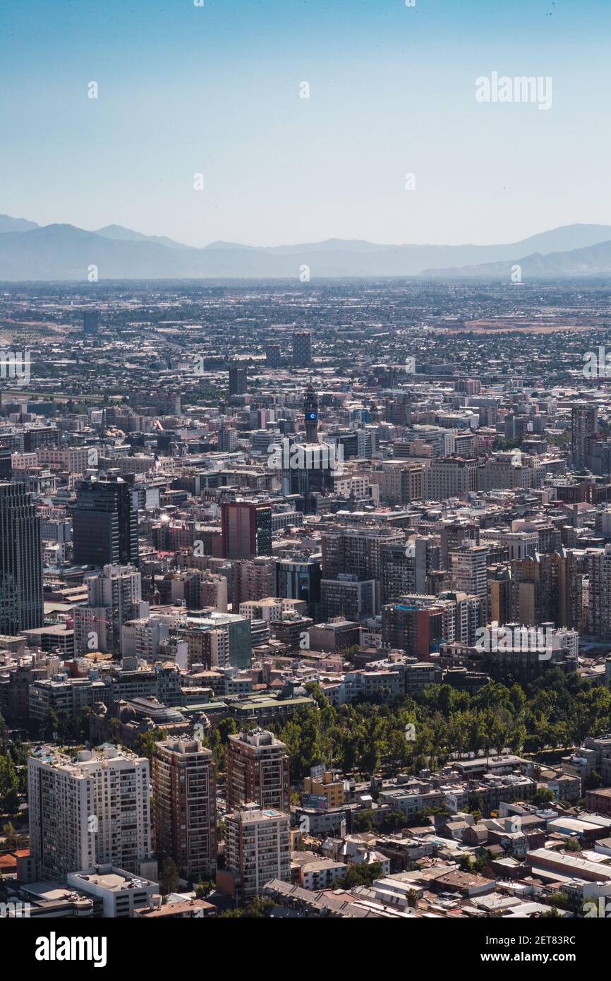 A mesmerizing view of beautiful Bogota cityscape with mountains in the ...
