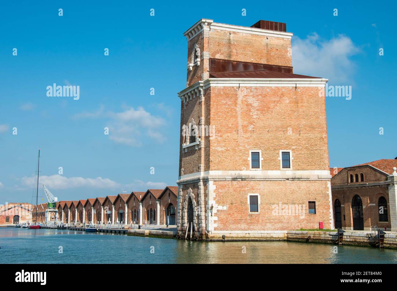 The Venice Arsenal, ancient shipyard, in the city of Venice, Italy ...