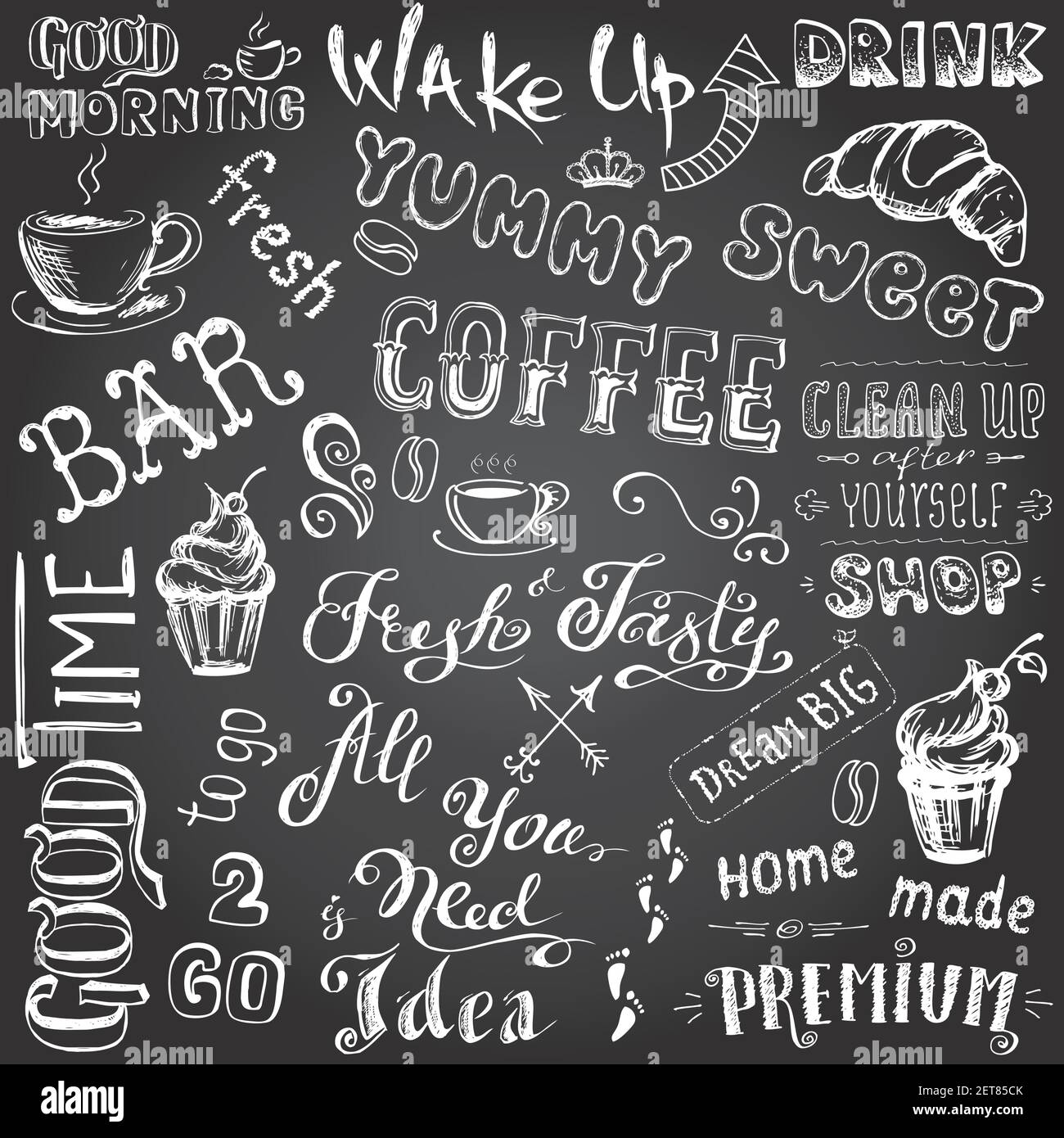 Coffee_sign Stock Vector Images - Alamy