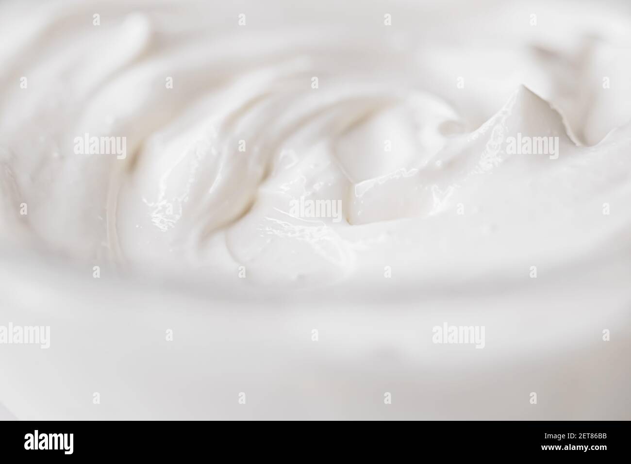 Homemade organic whipped cream, product texture closeup Stock Photo - Alamy
