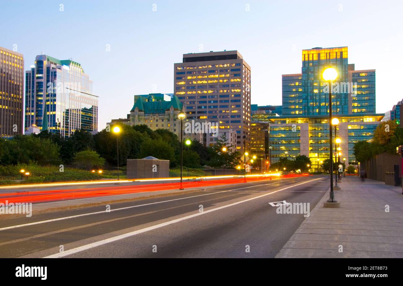 Skyline at Night, Ottawa, Ontario, Canada Stock Photo - Alamy