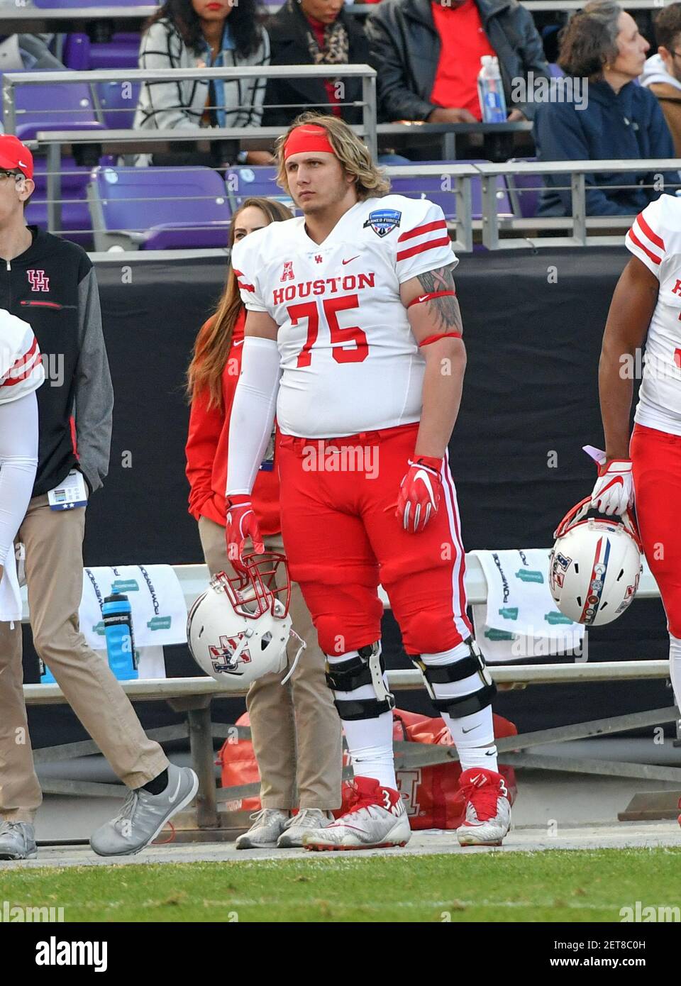 December 12, 2018 Fort Worth, TX...Houston Cougar lineman, Jack Freeman ...
