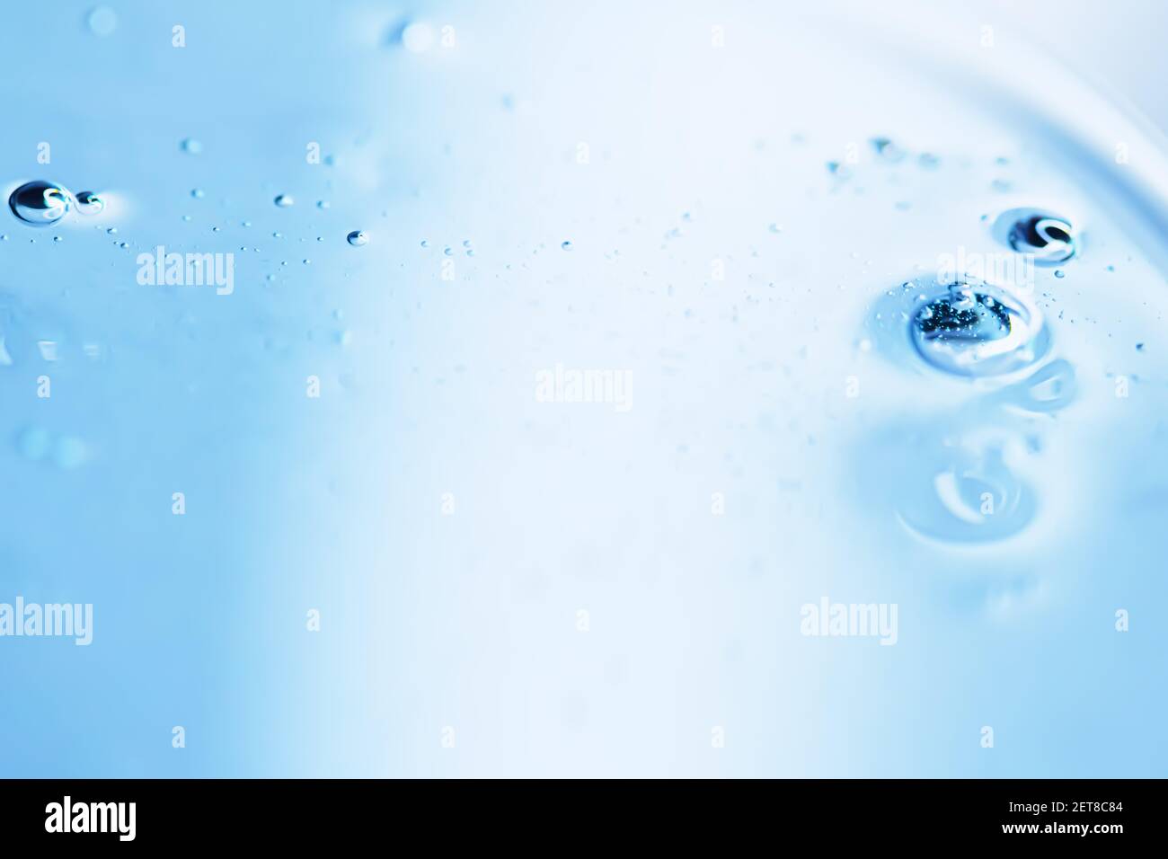 Blue gel lotion texture as cosmetics background, hygiene and science ...