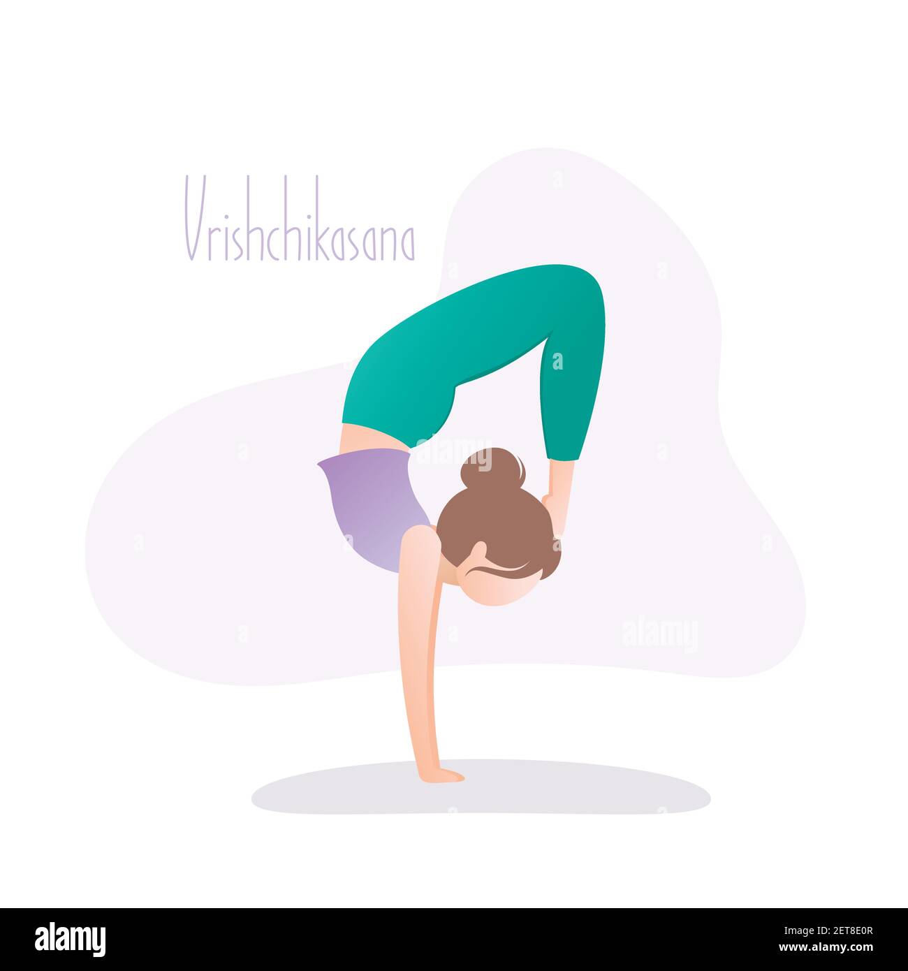 Yoga pose scorpion Stock Vector Images - Alamy