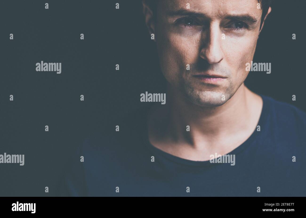 Young man suffering from anxiety, depression due to social seclusion ...