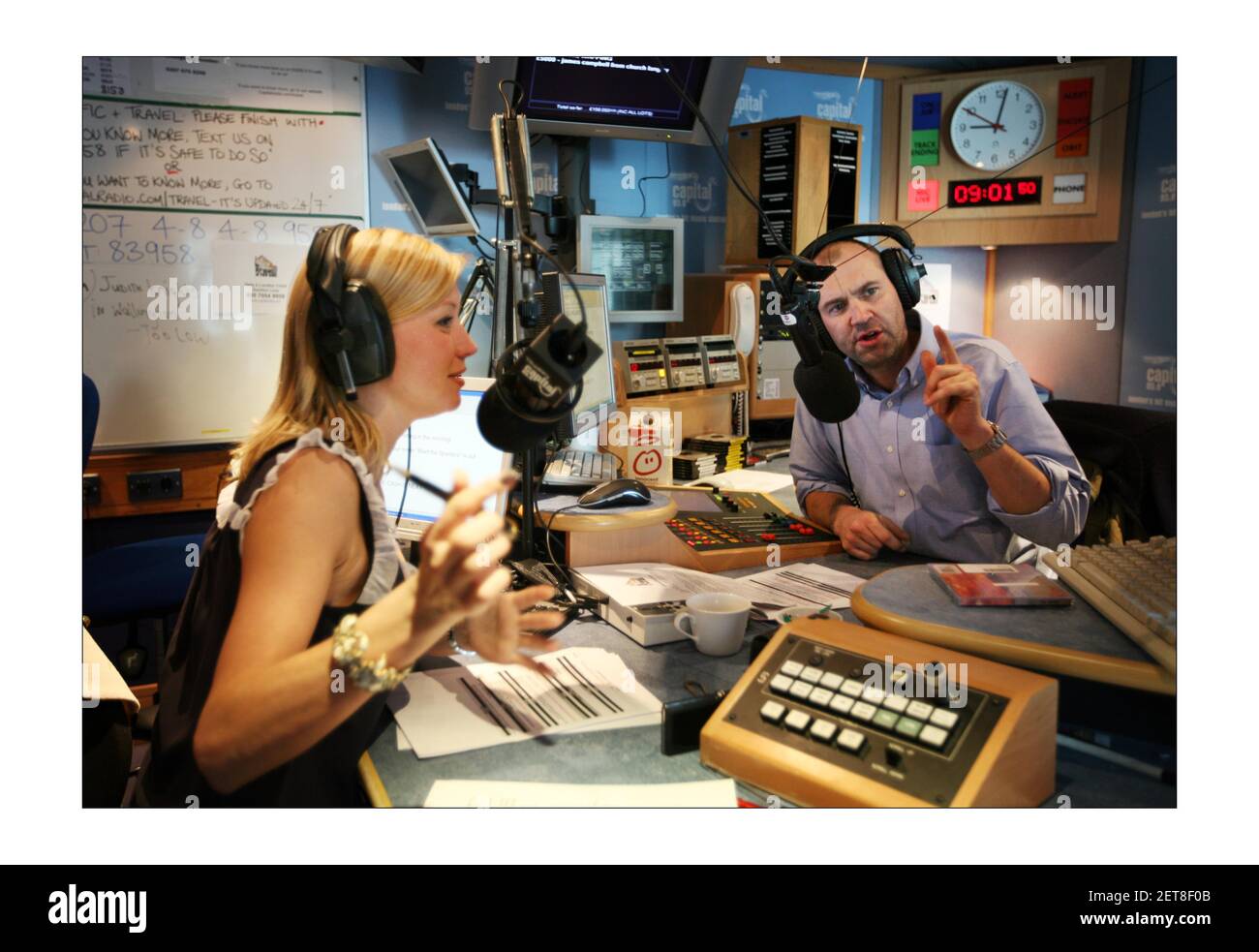 Capital radio breakfast show with Johnny Vaghn and Denise van Outen ...