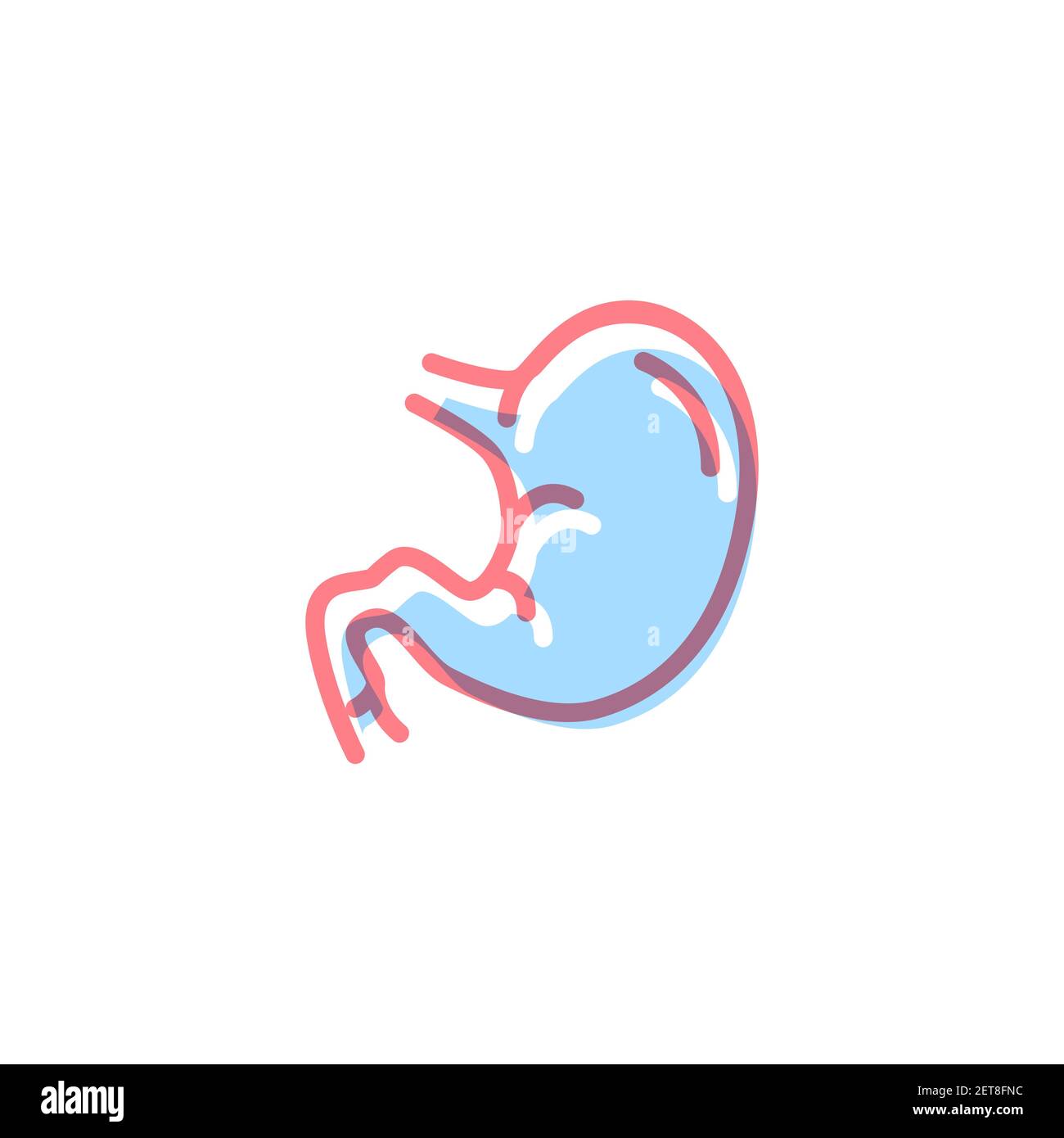 Stomach pain icon vector hi-res stock photography and images - Alamy