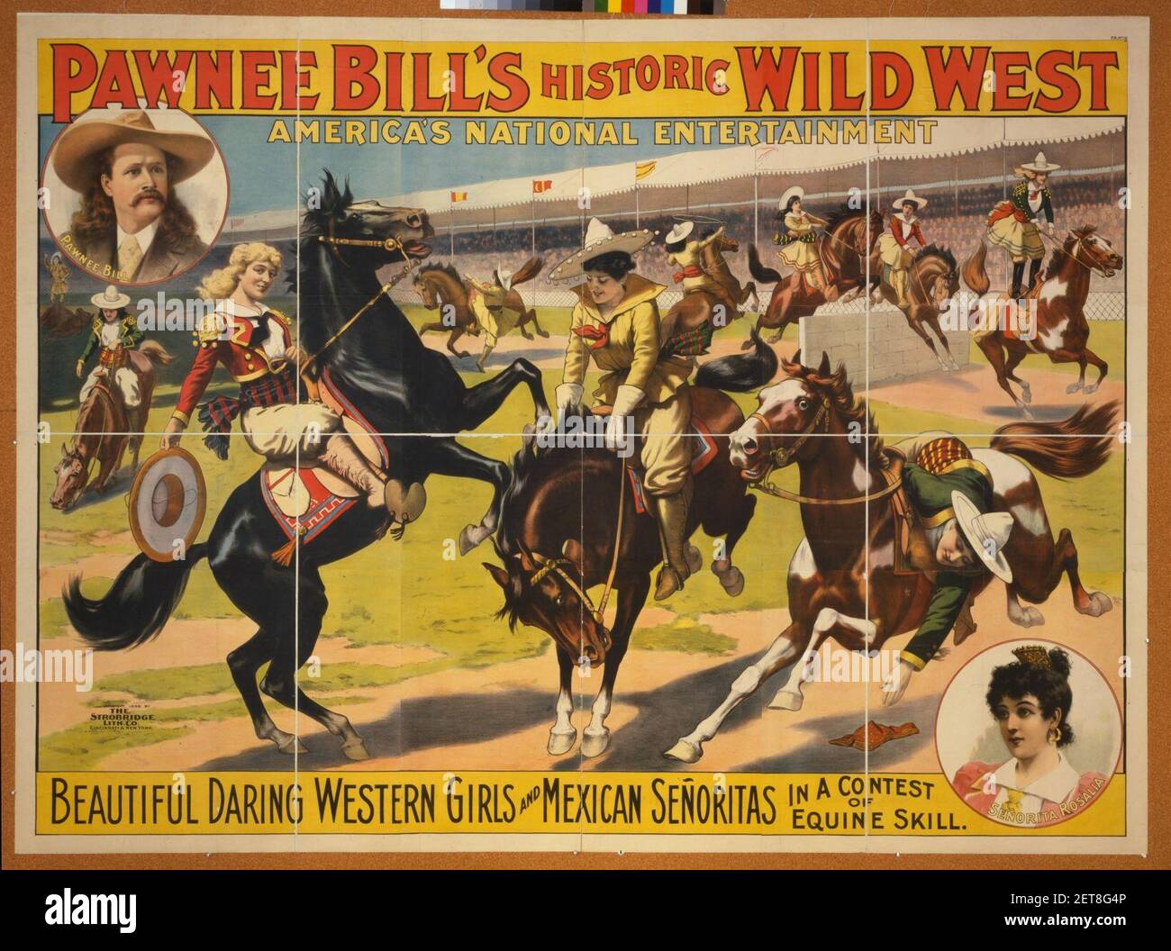 Pawnee Bill's Historic Wild West. Beautiful Daring Western Girls ...