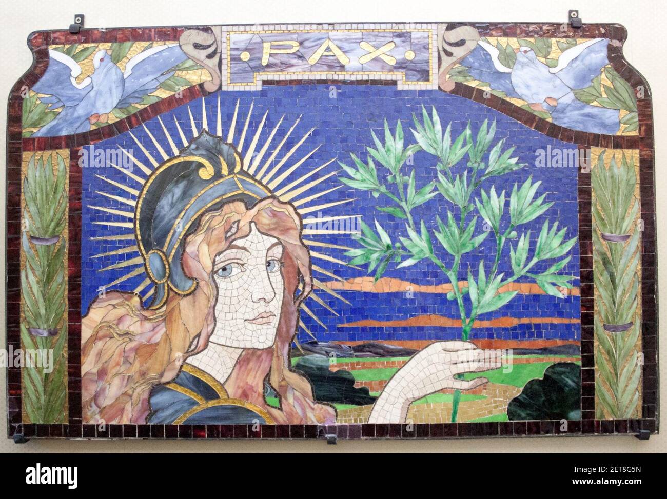 Pax, received silver medal of the Paris World Exhibiton in 1900 Stock ...