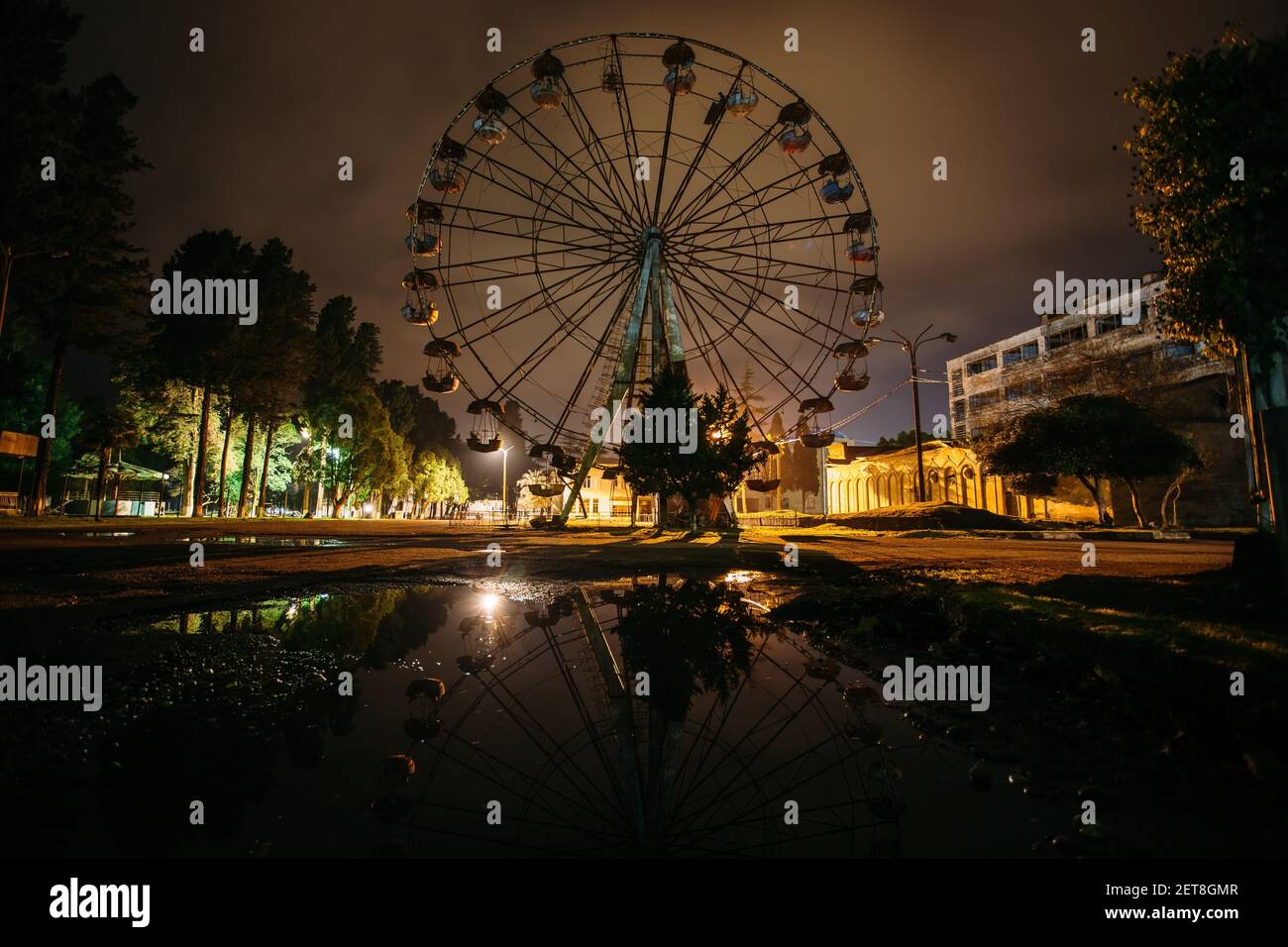 Abandoned Amusement Parks At Night