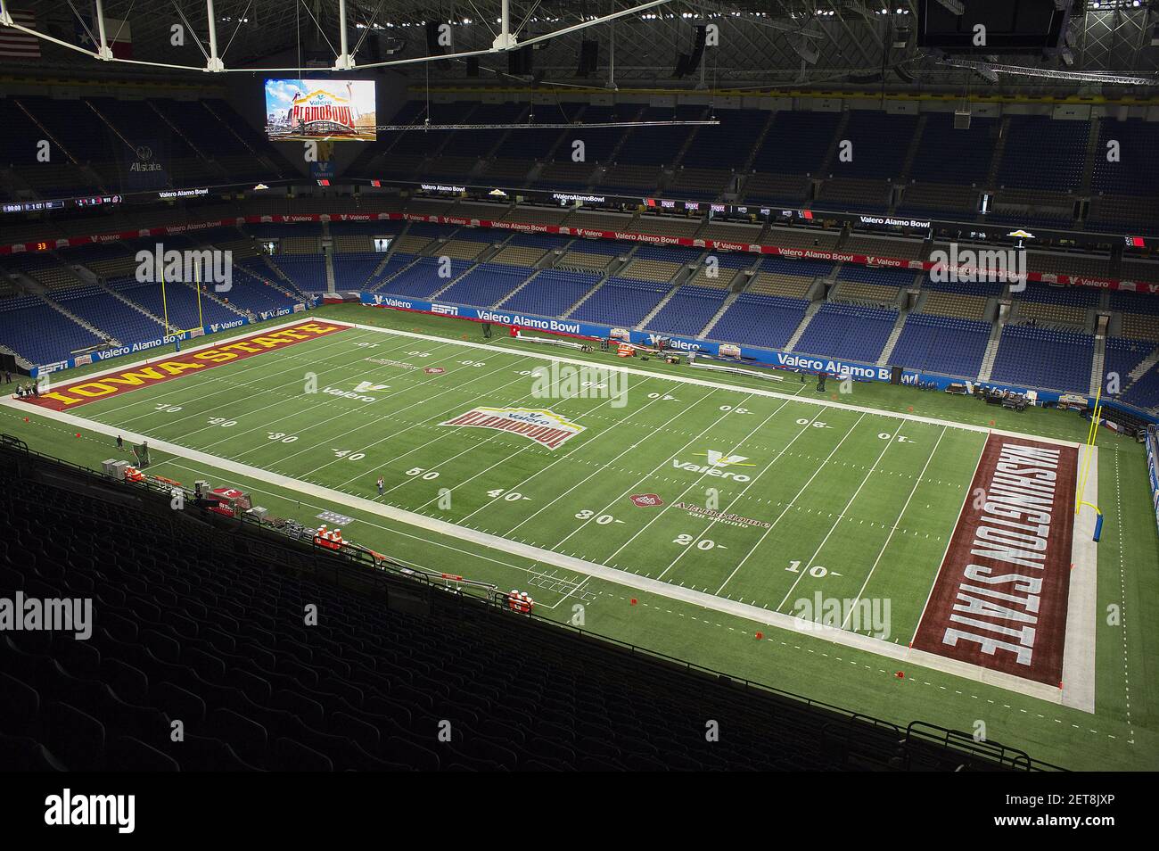 December 28, 2018: Valero Alamo Bowl field prior to the NCAA Valero ...