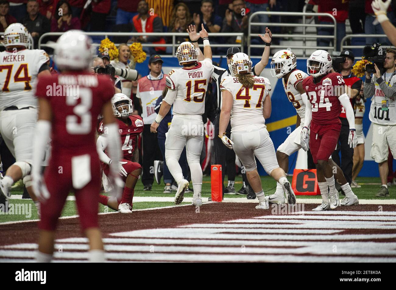 December 28, 2018: Iowa State Quarterback Brock Purdy #15 in action ...