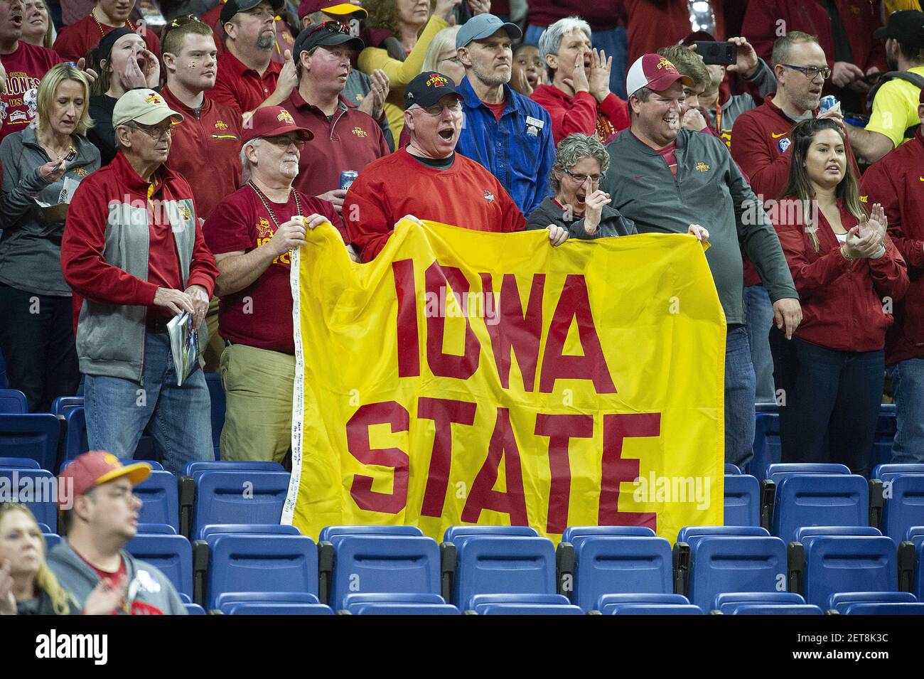 December 28, 2018: Iowa State Fans in action during the NCAA Valero ...