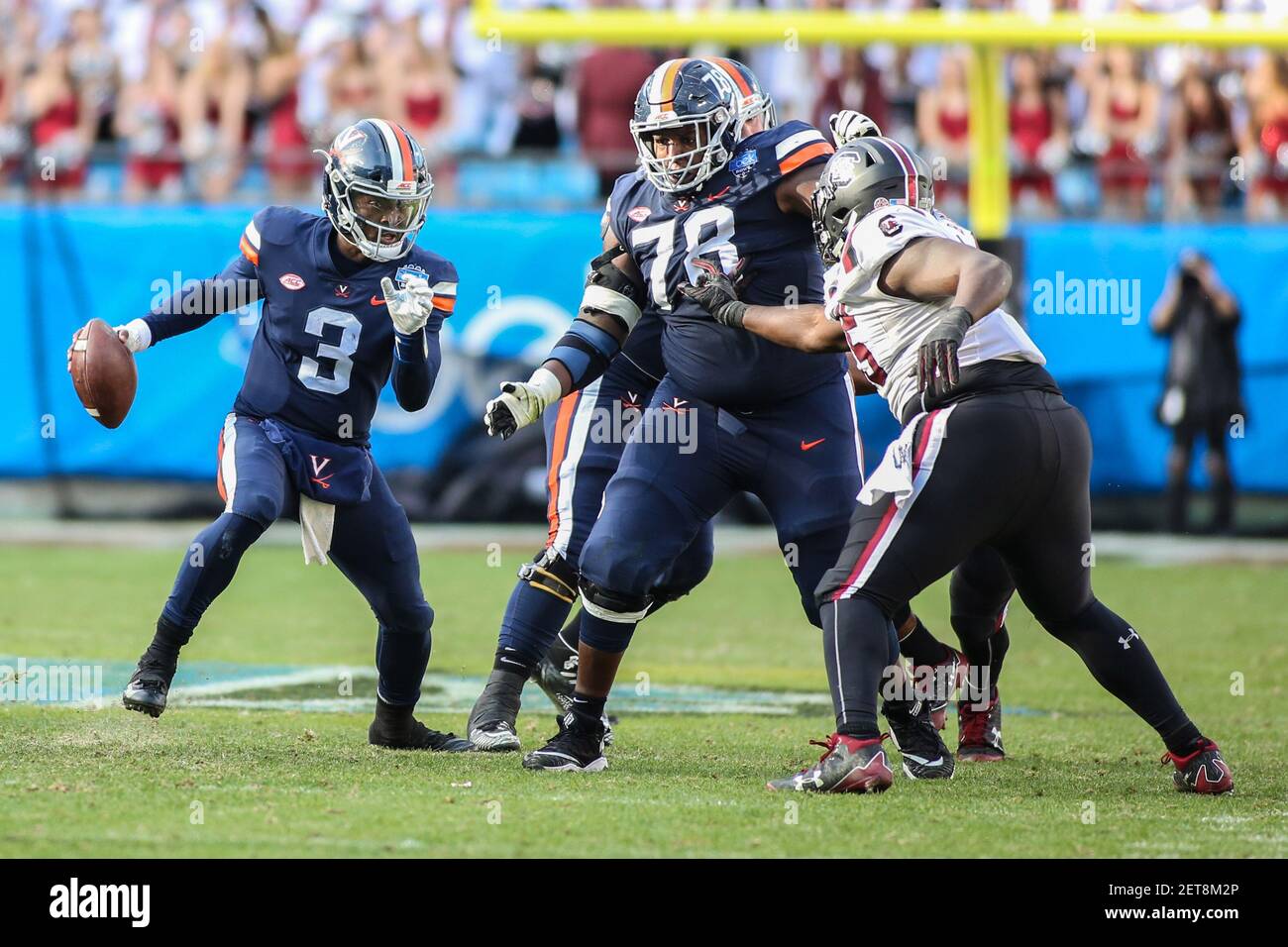 December 29, 2018: Virginia Cavaliers quarterback Bryce Perkins (3 ...