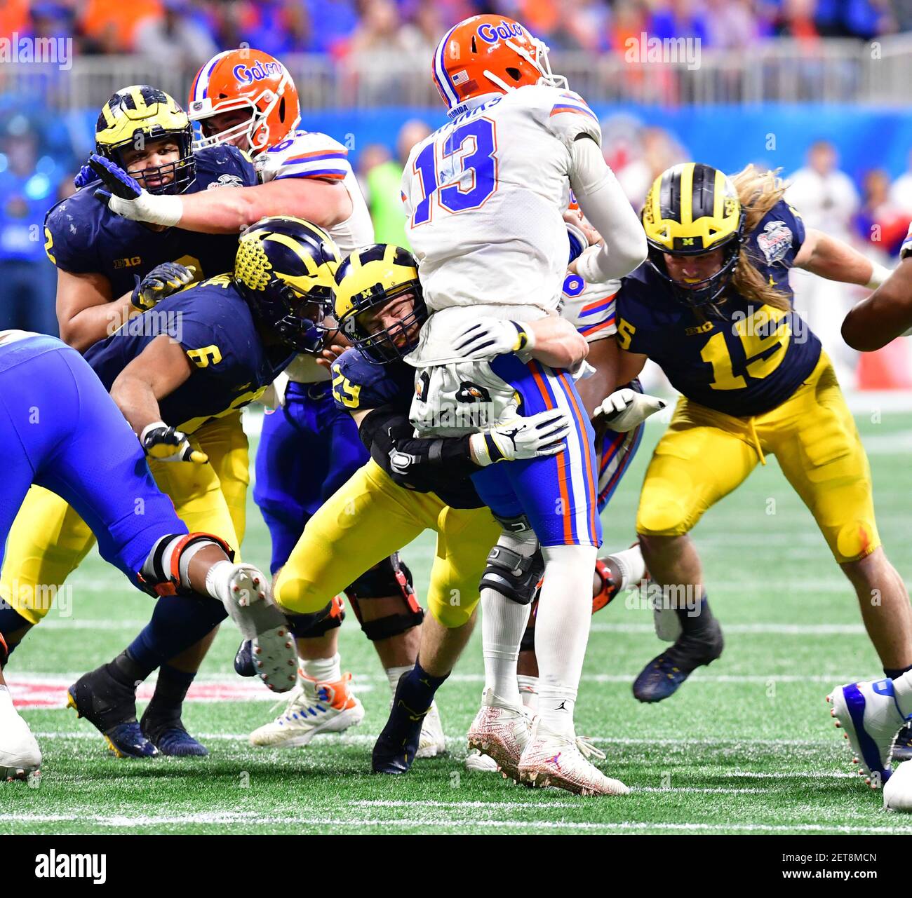December 29, 2018: University of Michigan LB Jordan Glasgow (29) in ...