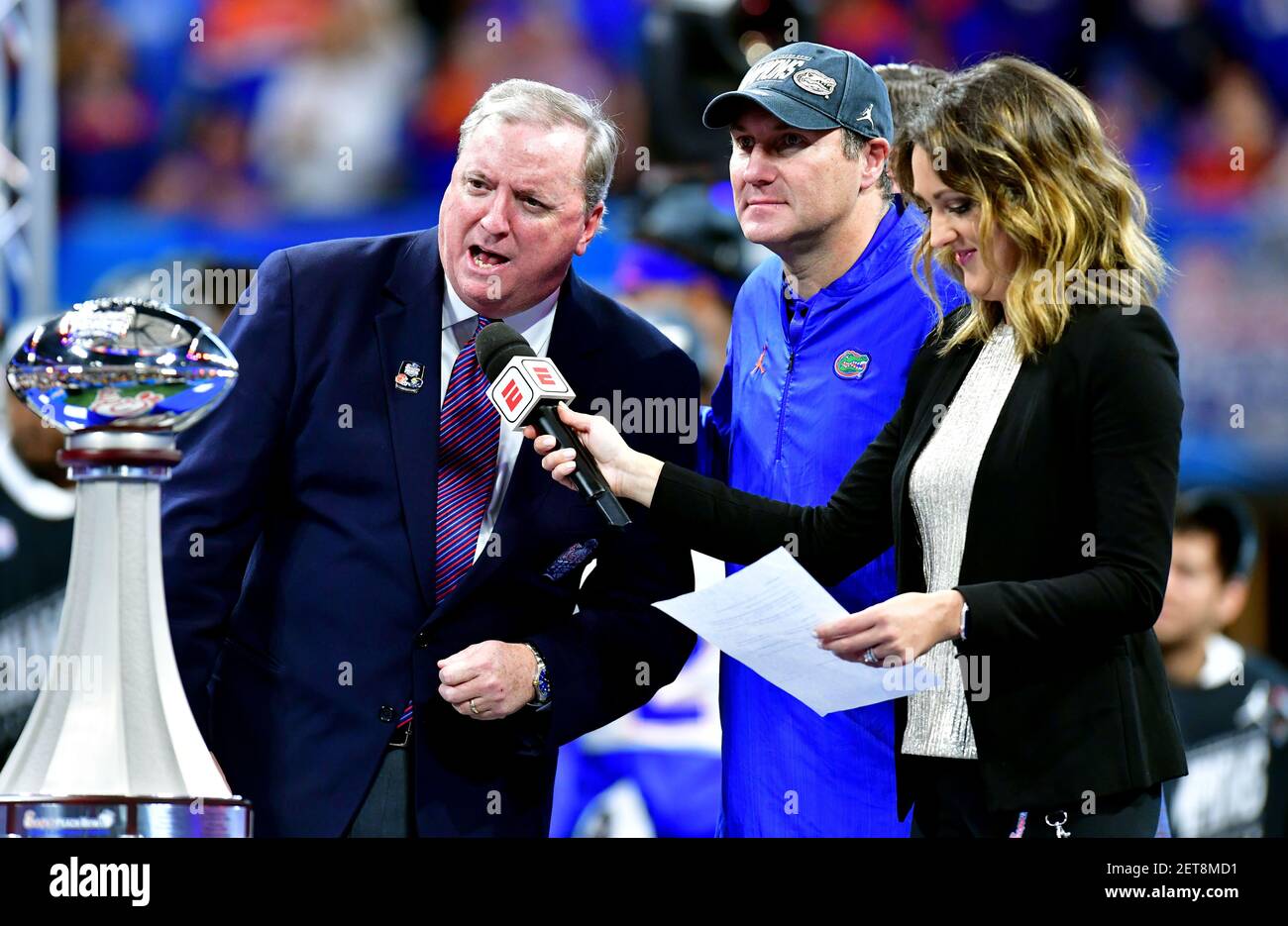 December 29, 2018: Peach Bowl CEO and President Bob Somers and ...