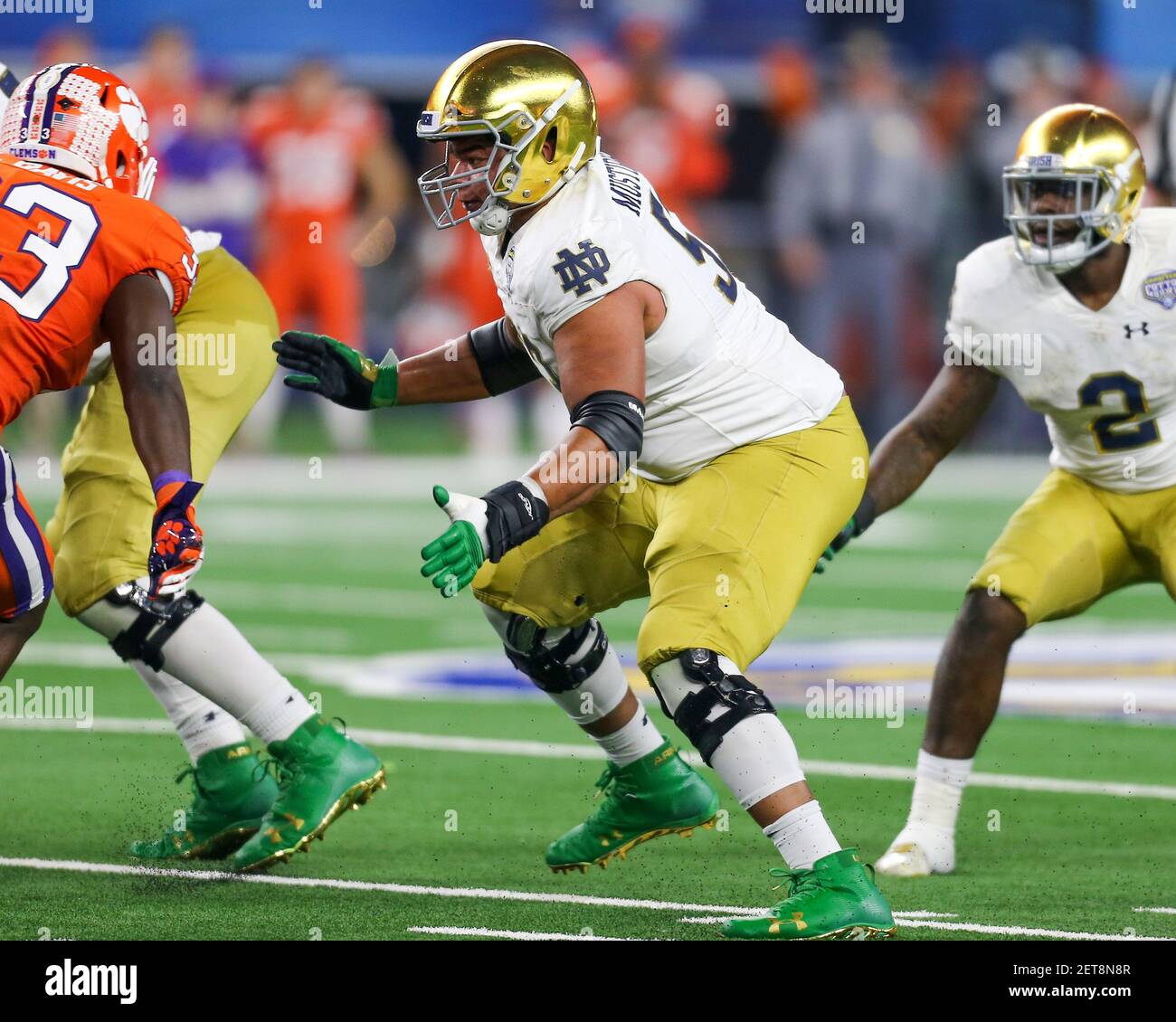 December 29, 2018: Notre Dame offensive lineman Sam Mustipher (53 ...