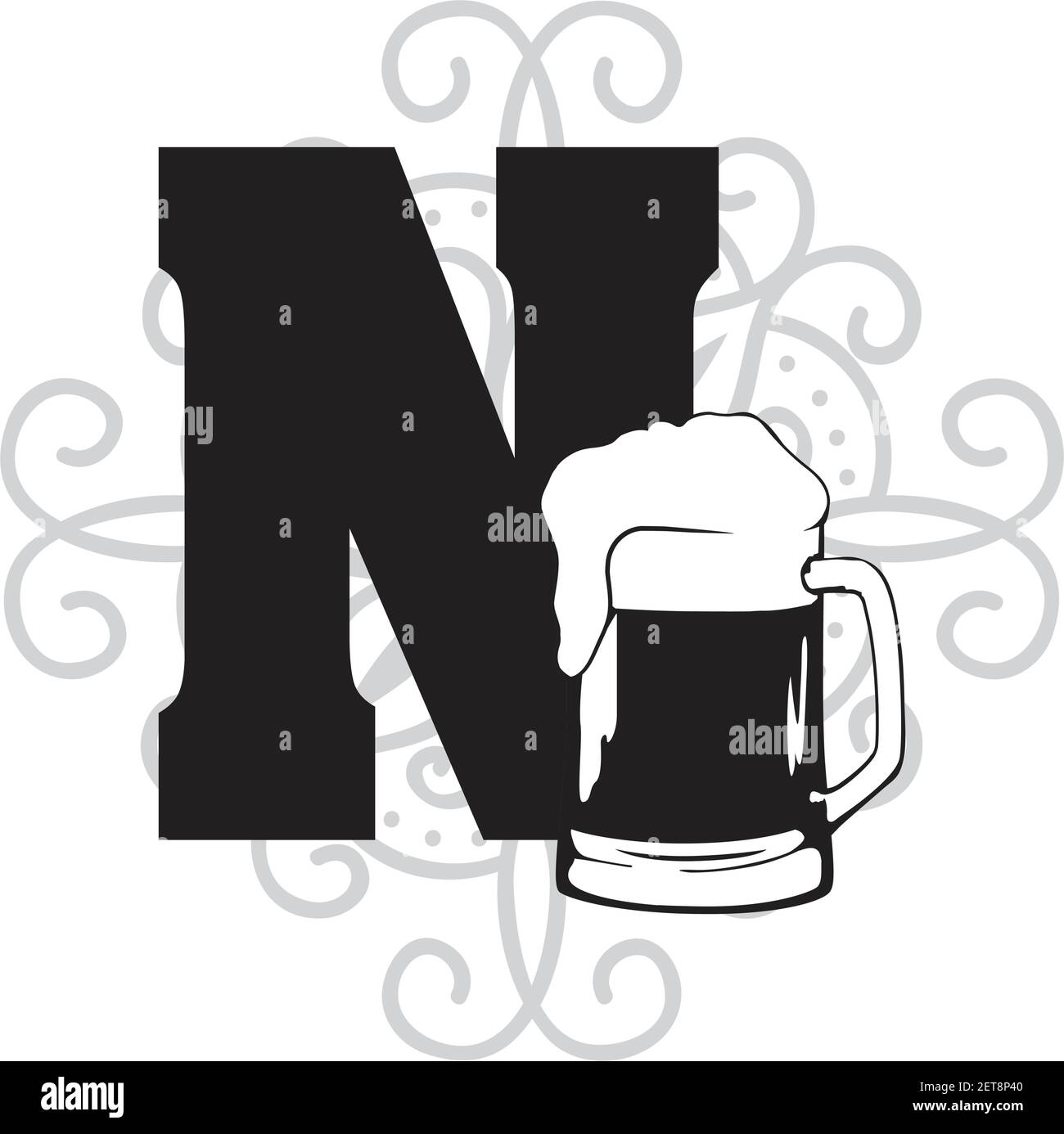 LETTER AND BEER Stock Vector Image & Art - Alamy