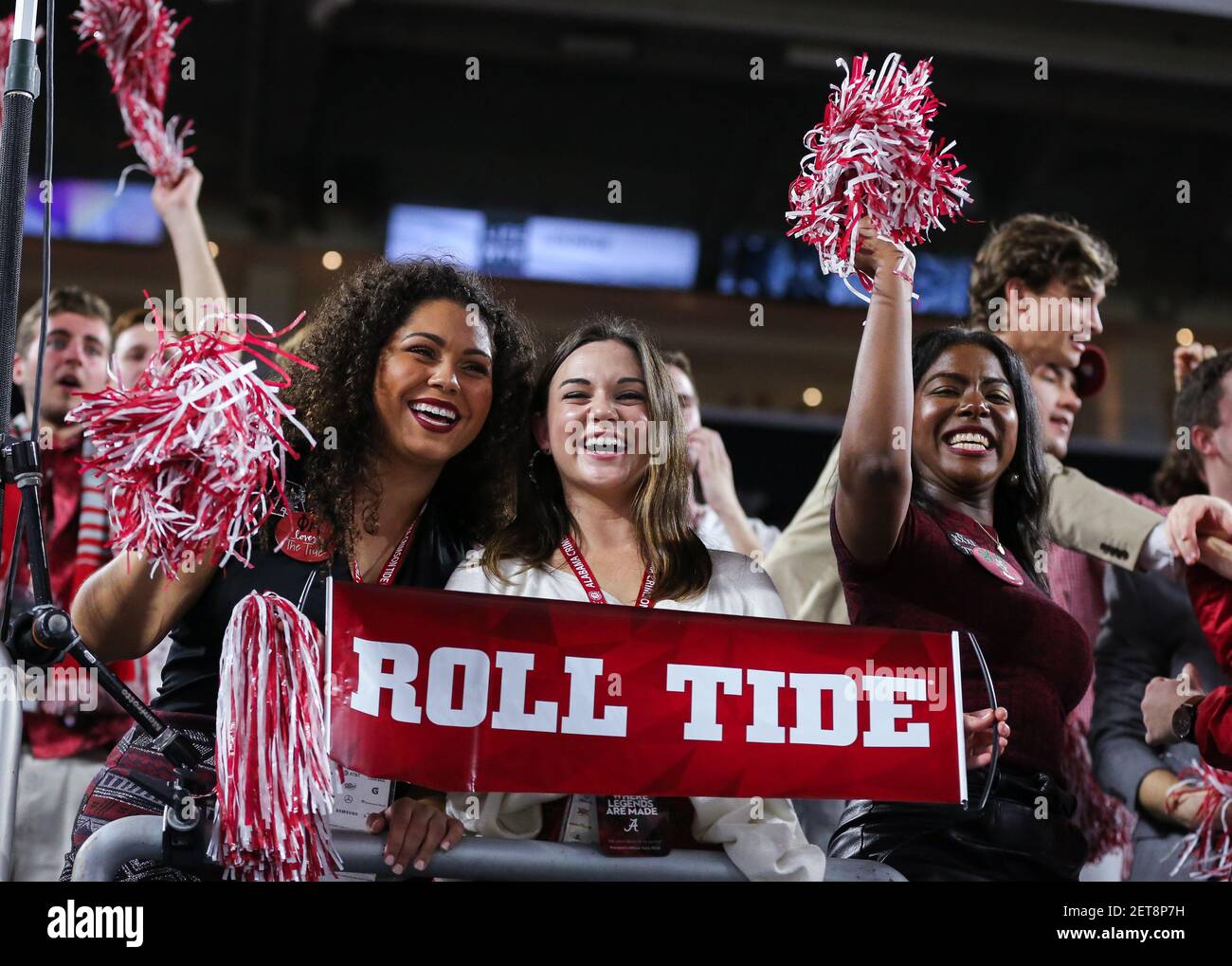 December 29, 2018: Alabama Crimson Tide fans celebrate a team's ...