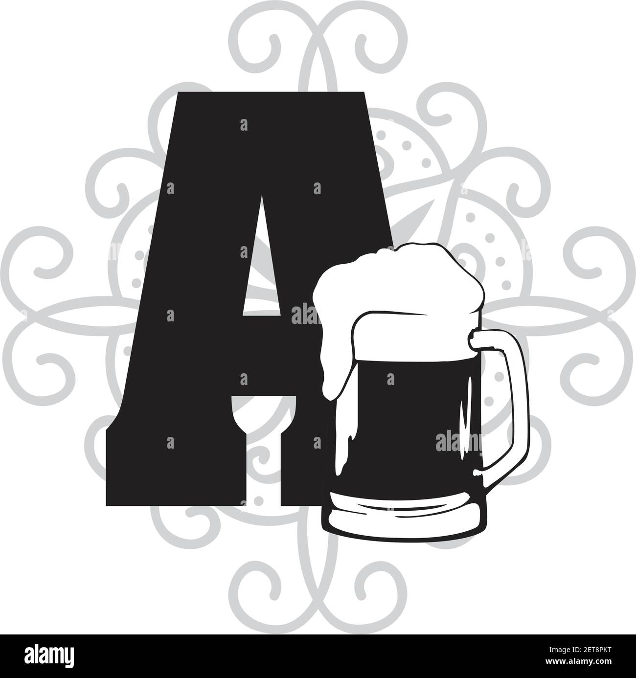 LETTER AND BEER Stock Vector Image & Art - Alamy