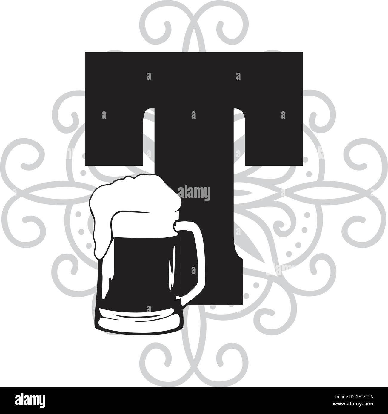 T bar beer font Cut Out Stock Images & Pictures - Alamy