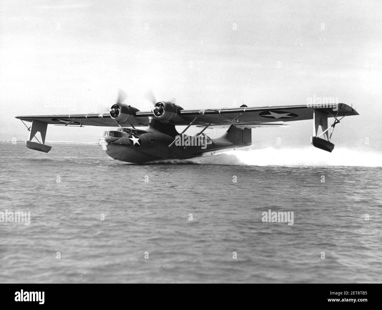 PBY-5 Catalina taking off in 1943 Stock Photo - Alamy