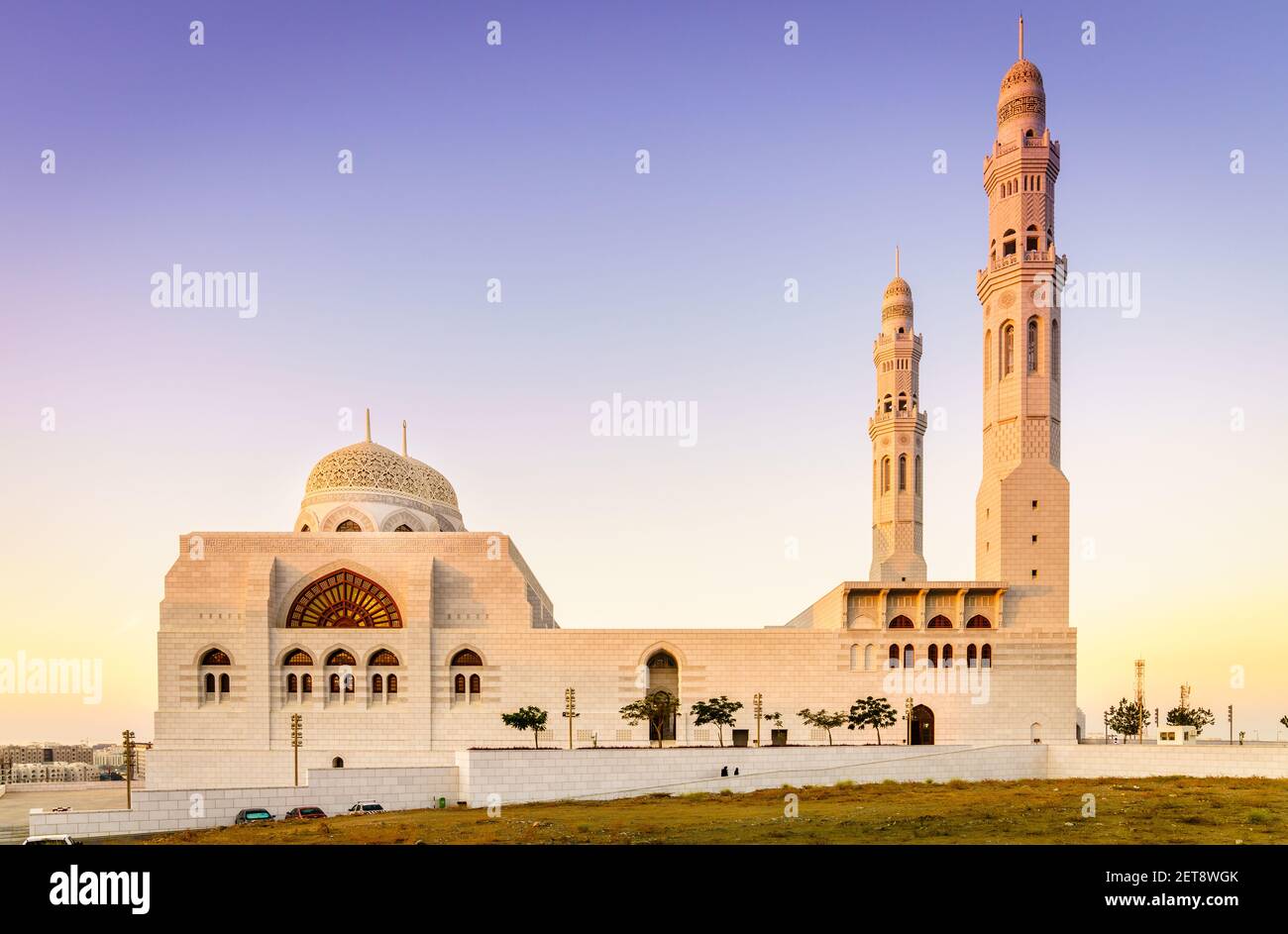View of new Muhammad al-Amin mosque in Muscat, Oman Stock Photo - Alamy