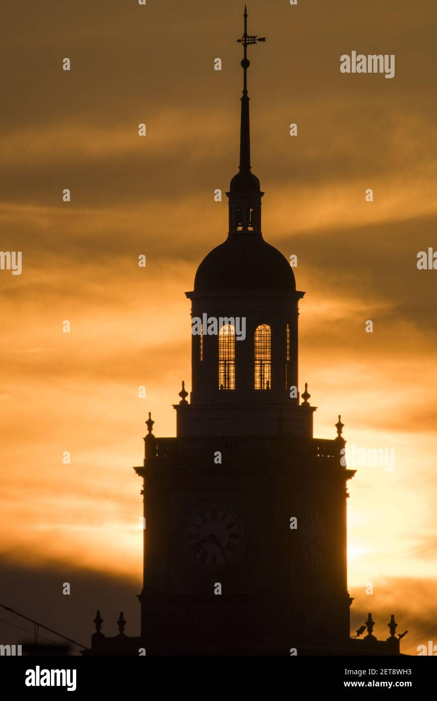 UNITED STATES - DECEMBER 30: The Founders Library clock tower at Howard ...