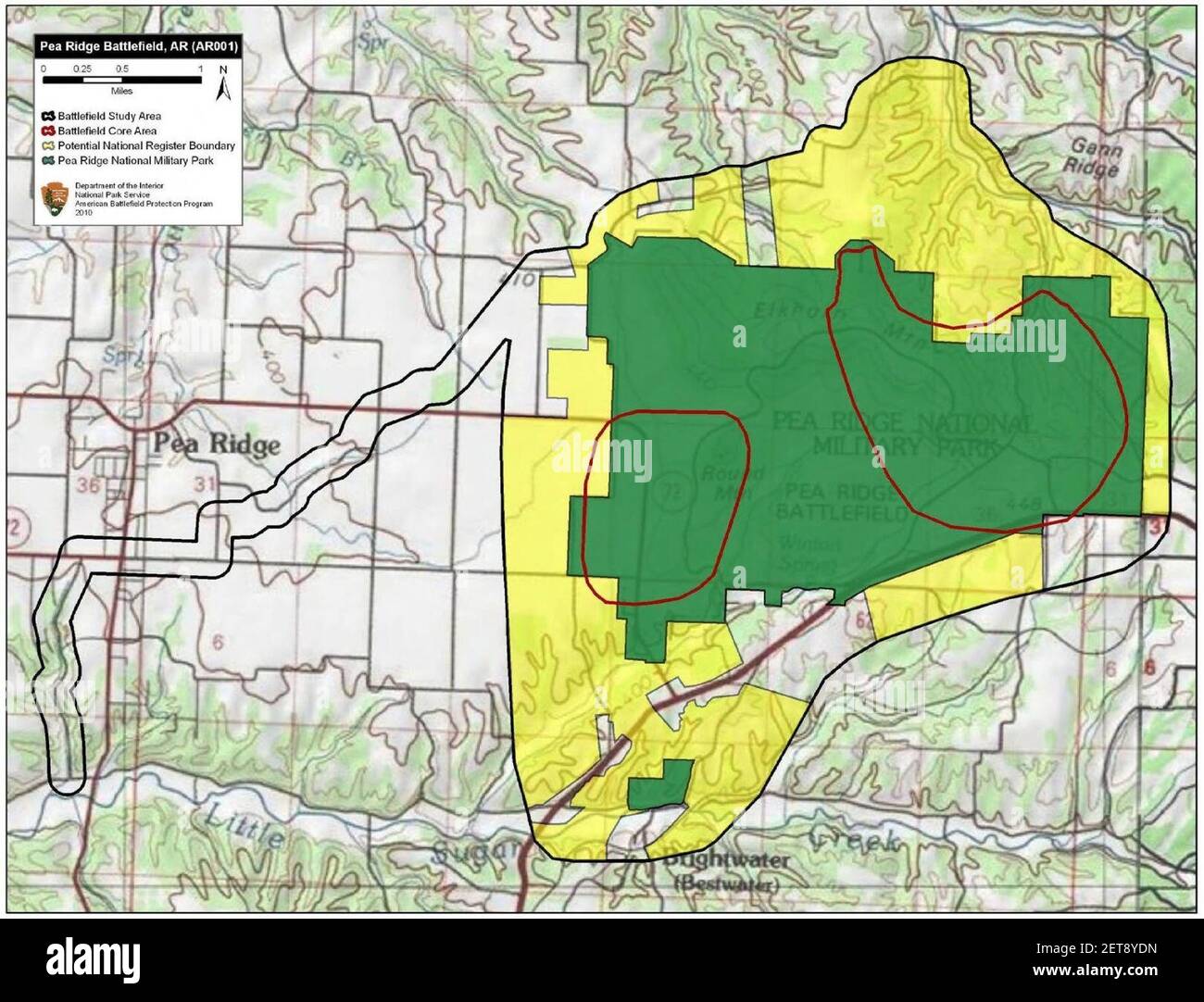 Pea Ridge Battlefield Arkansas Stock Photo - Alamy