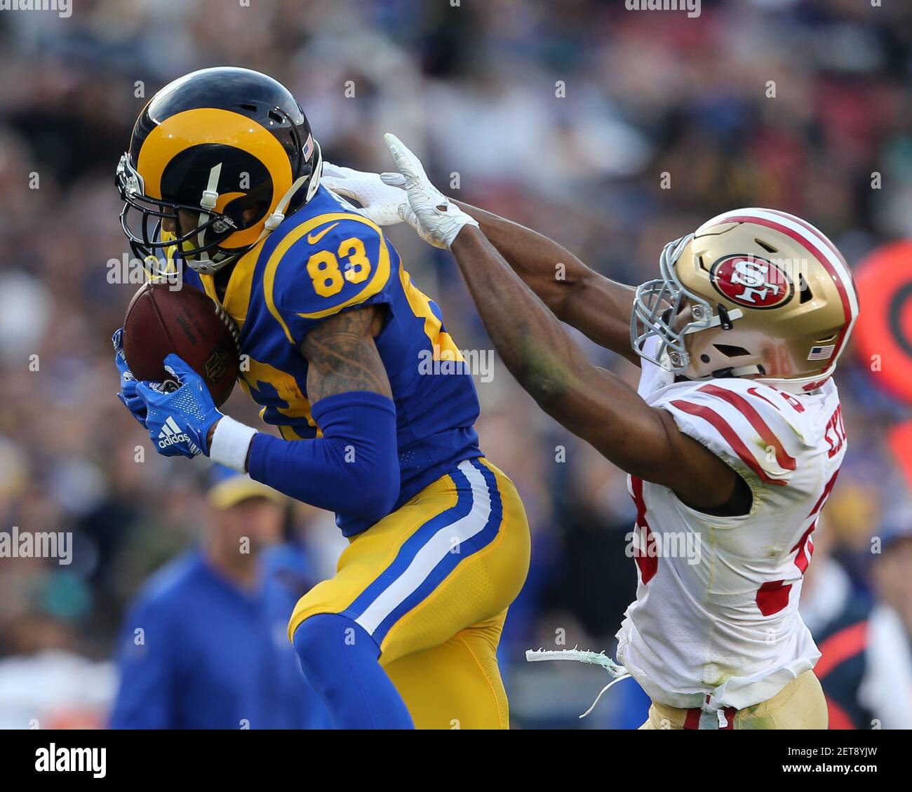 December 30, 2018 Los Angeles, CA...Los Angeles Rams wide receiver Josh ...