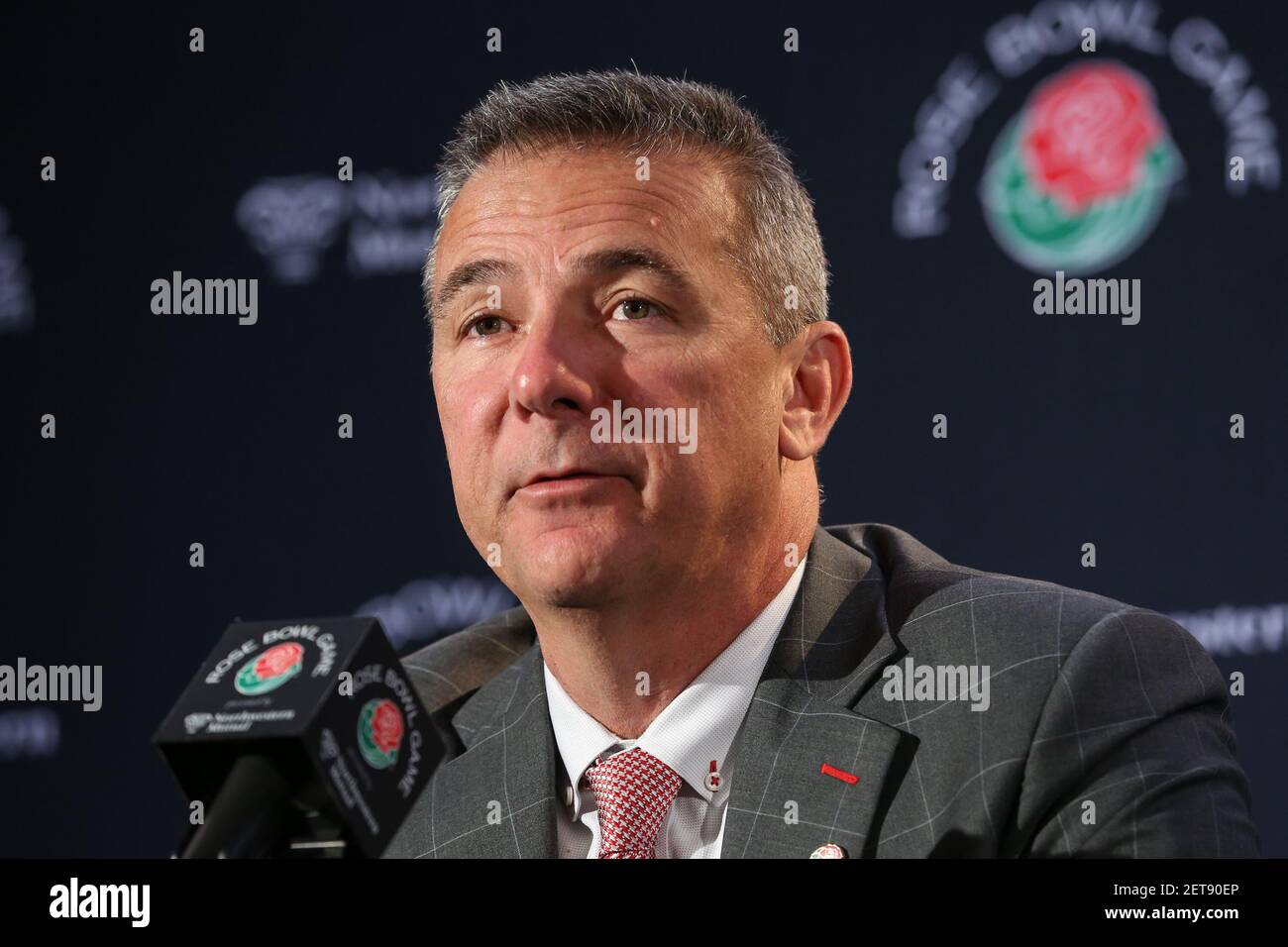 December 31, 2018 ..Ohio State coach Urban Meyer during the Rose Bowl ...