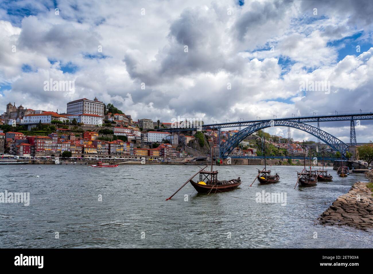 Oporto, Portugal, Europe. Postcard from the picturesque city of Porto ...