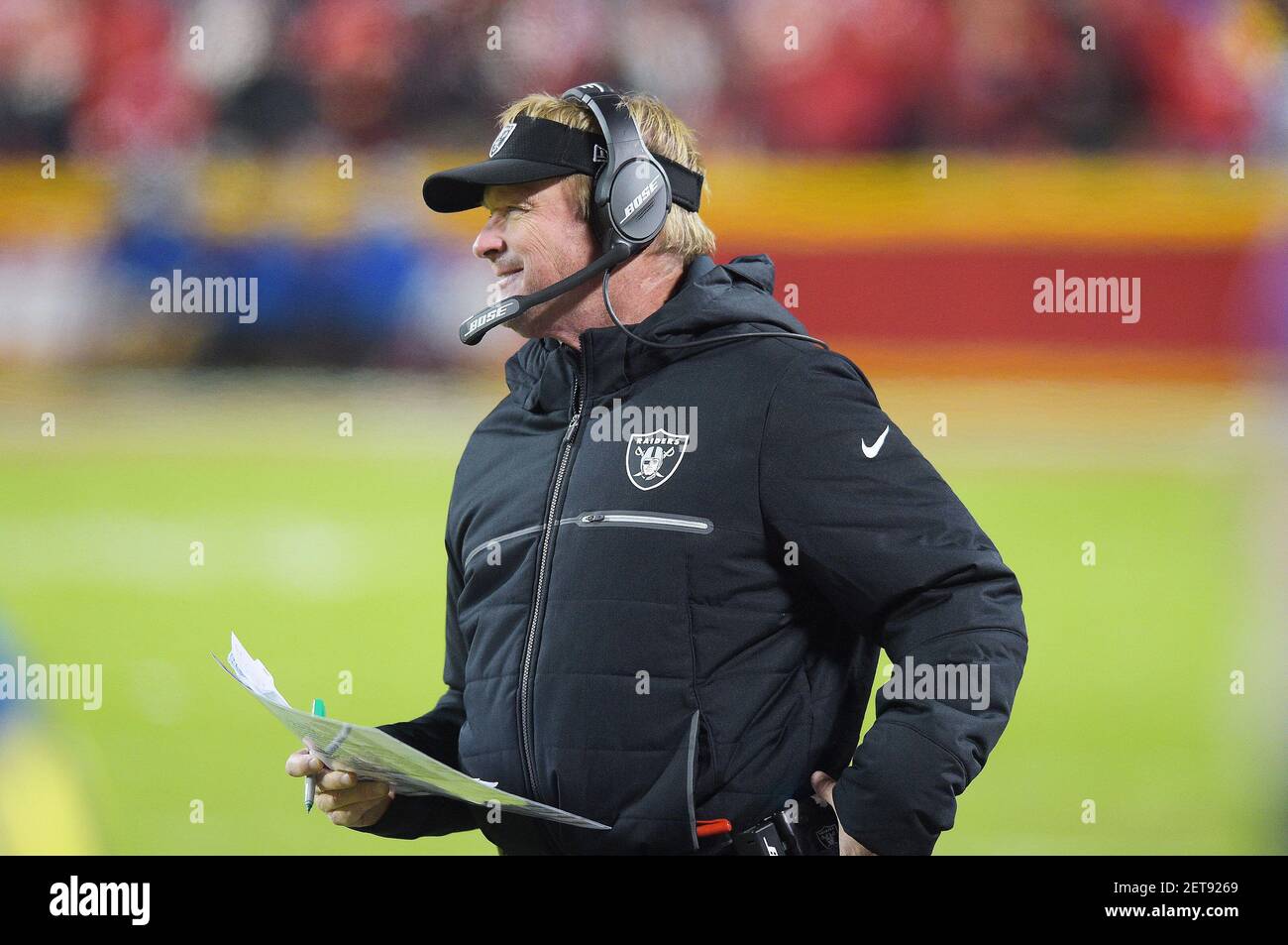 December 30, 2018: Oakland Raiders head coach Jon Gruden on the ...