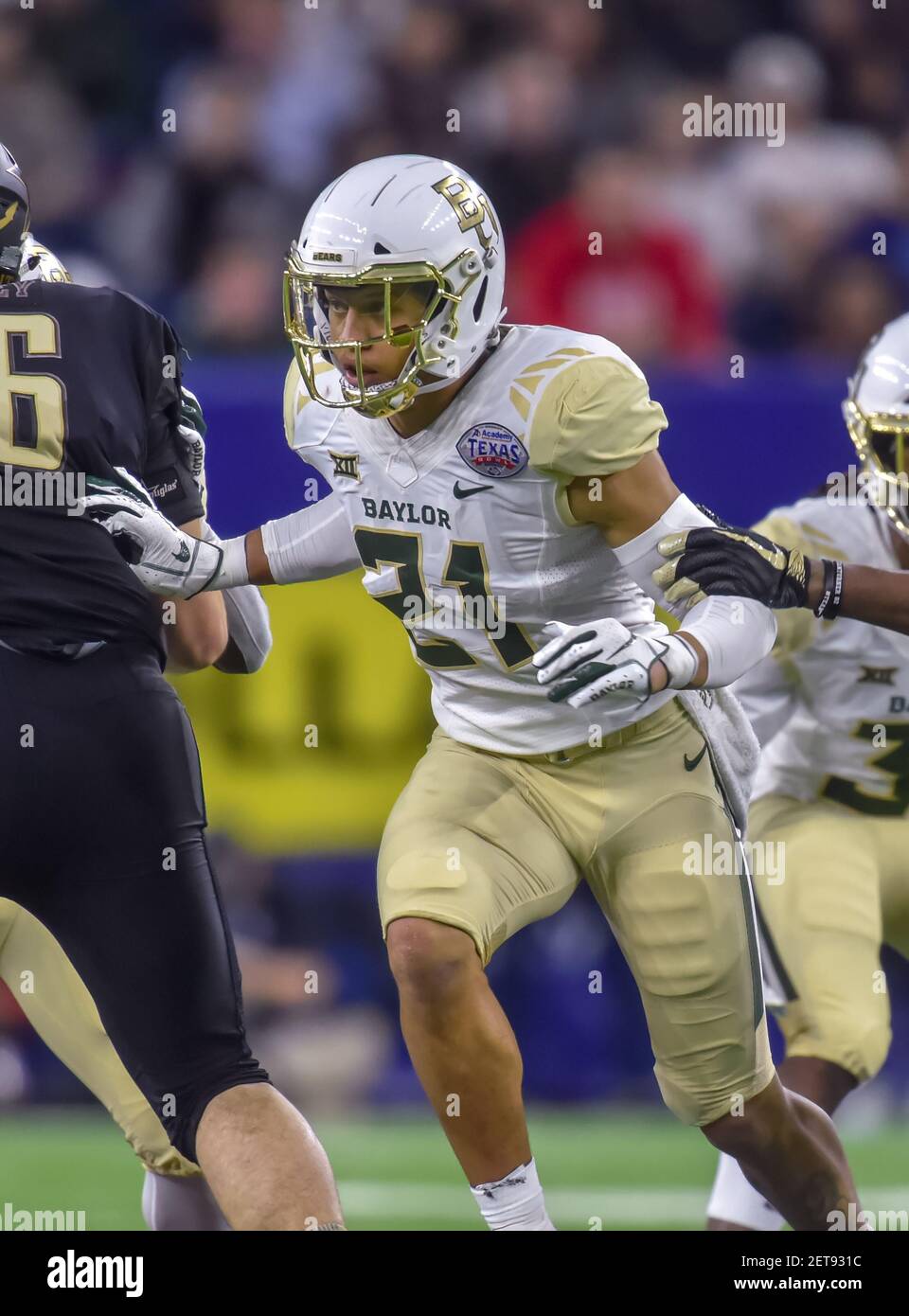 December 27, 2018 Houston, TX...Baylor Bear receiver, Josh Fleeks (21 ...