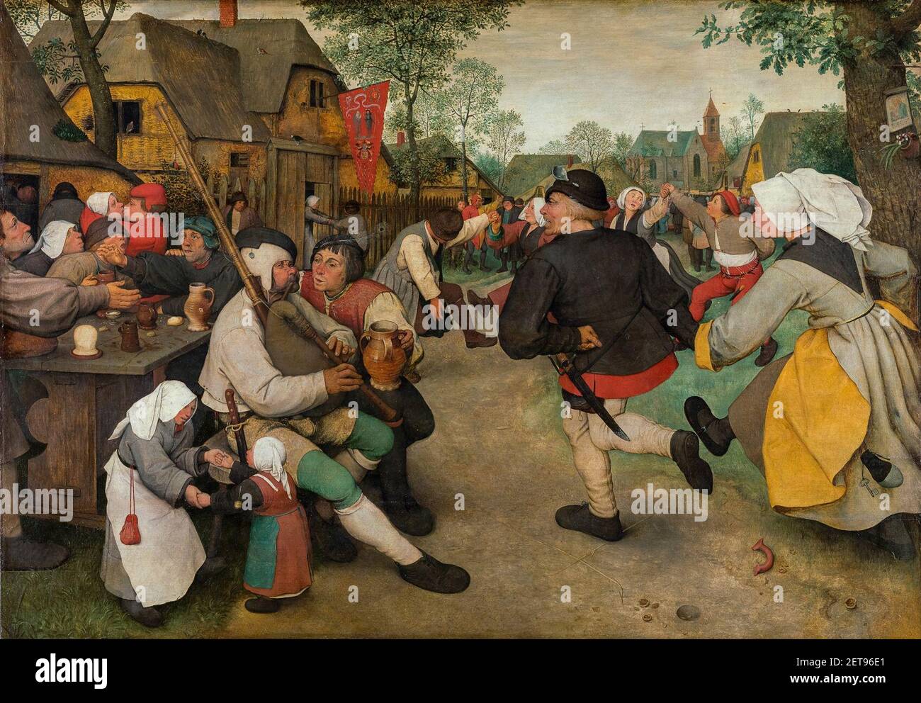 Peasant dance, by Pieter Bruegel (I Stock Photo - Alamy