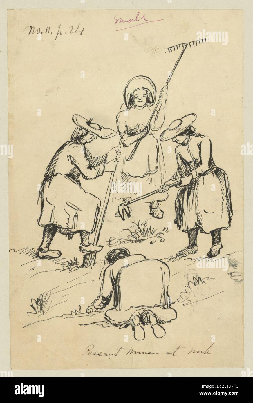 Peasant women at work Stock Photo - Alamy