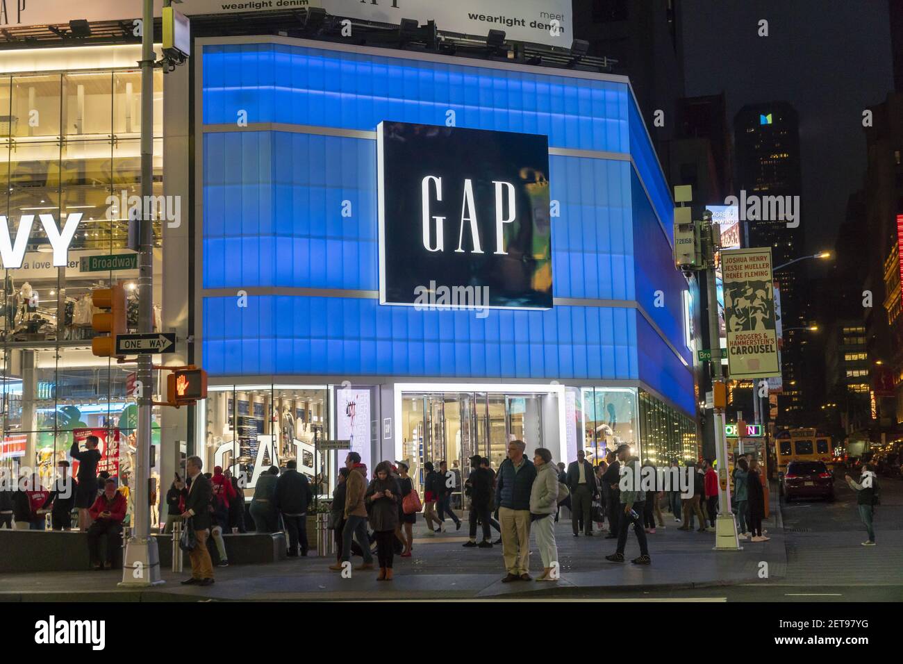 A Gap store in Times Square in New York on Tuesday, May 22, 2018. The ...