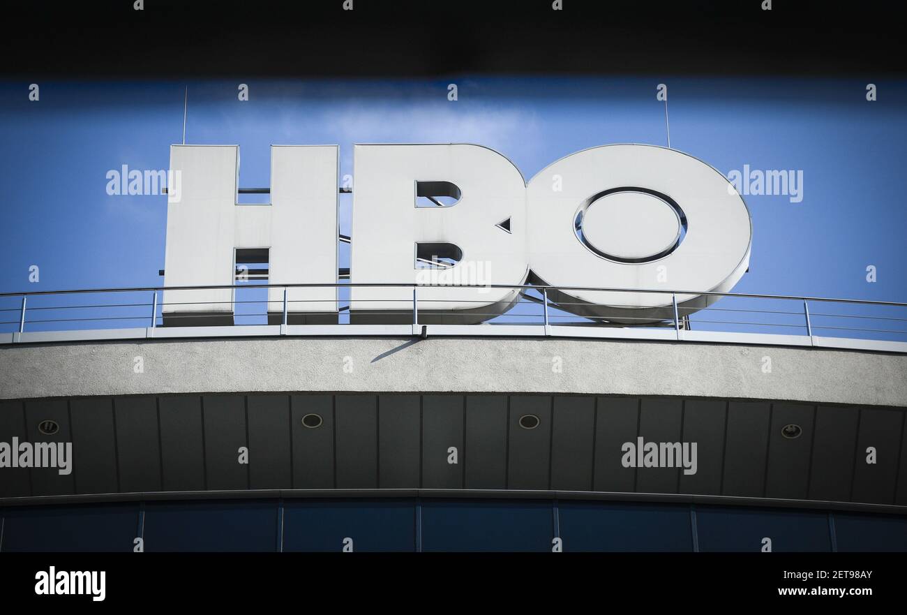 The HBO logo is seen in central Bucharest, Romania on October 9, 2018 ...