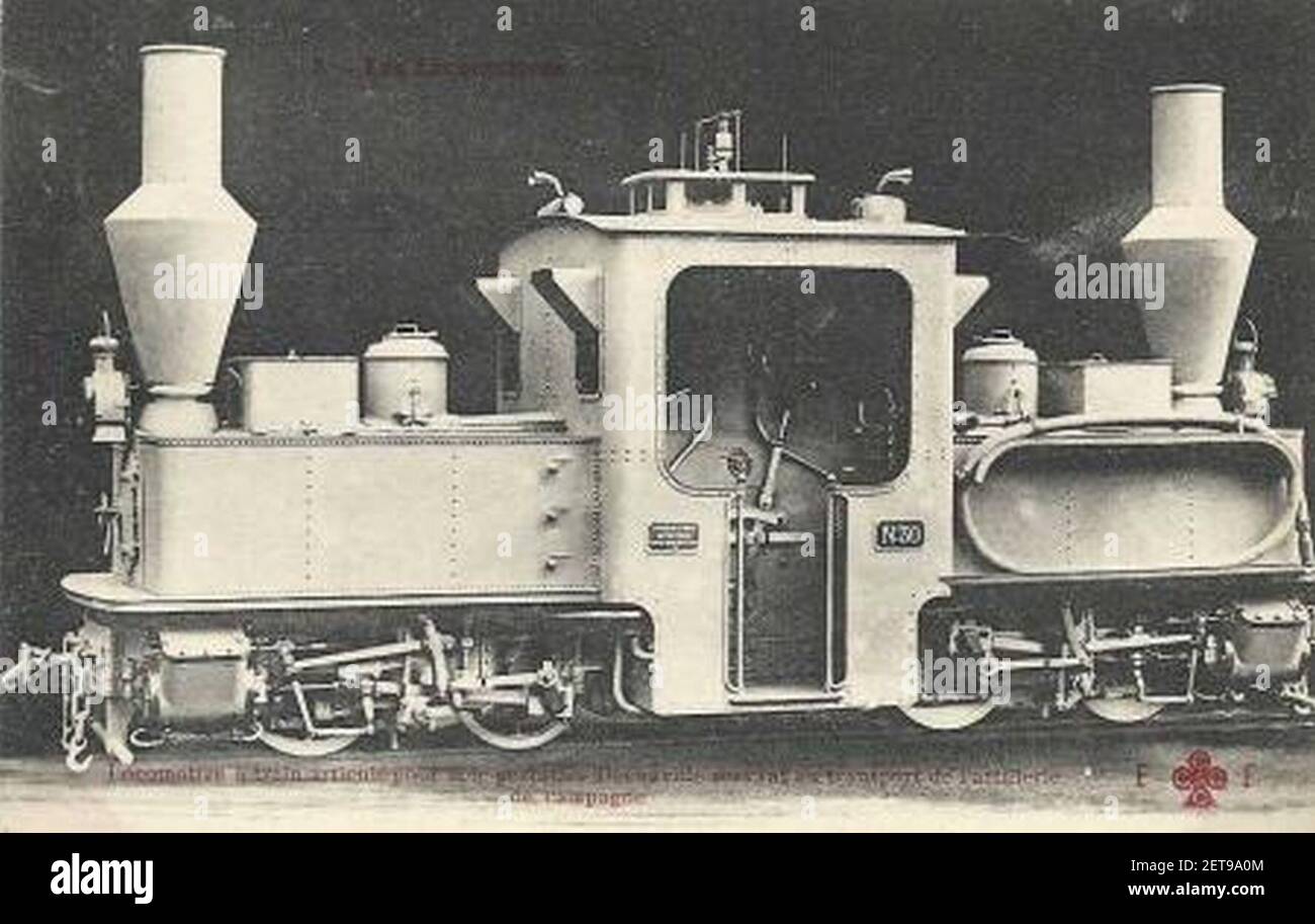 Pechot-Bourdon locomotive N° 30 Stock Photo - Alamy