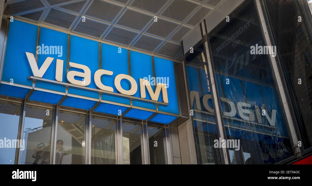 The Viacom headquarters in Times Square in New York on Monday, February ...