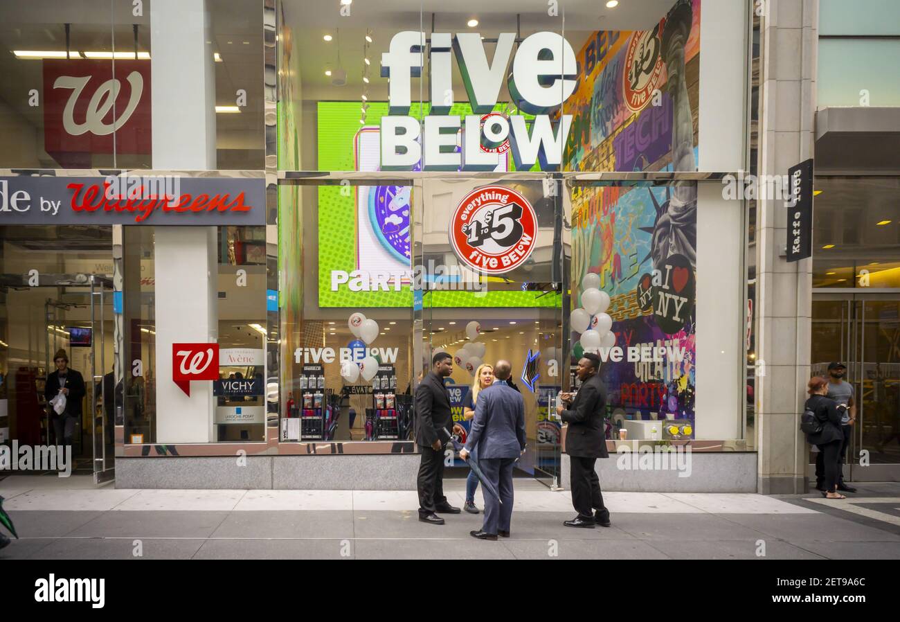 Shoppers invade the new Five Below discount store on prestigious Fifth ...